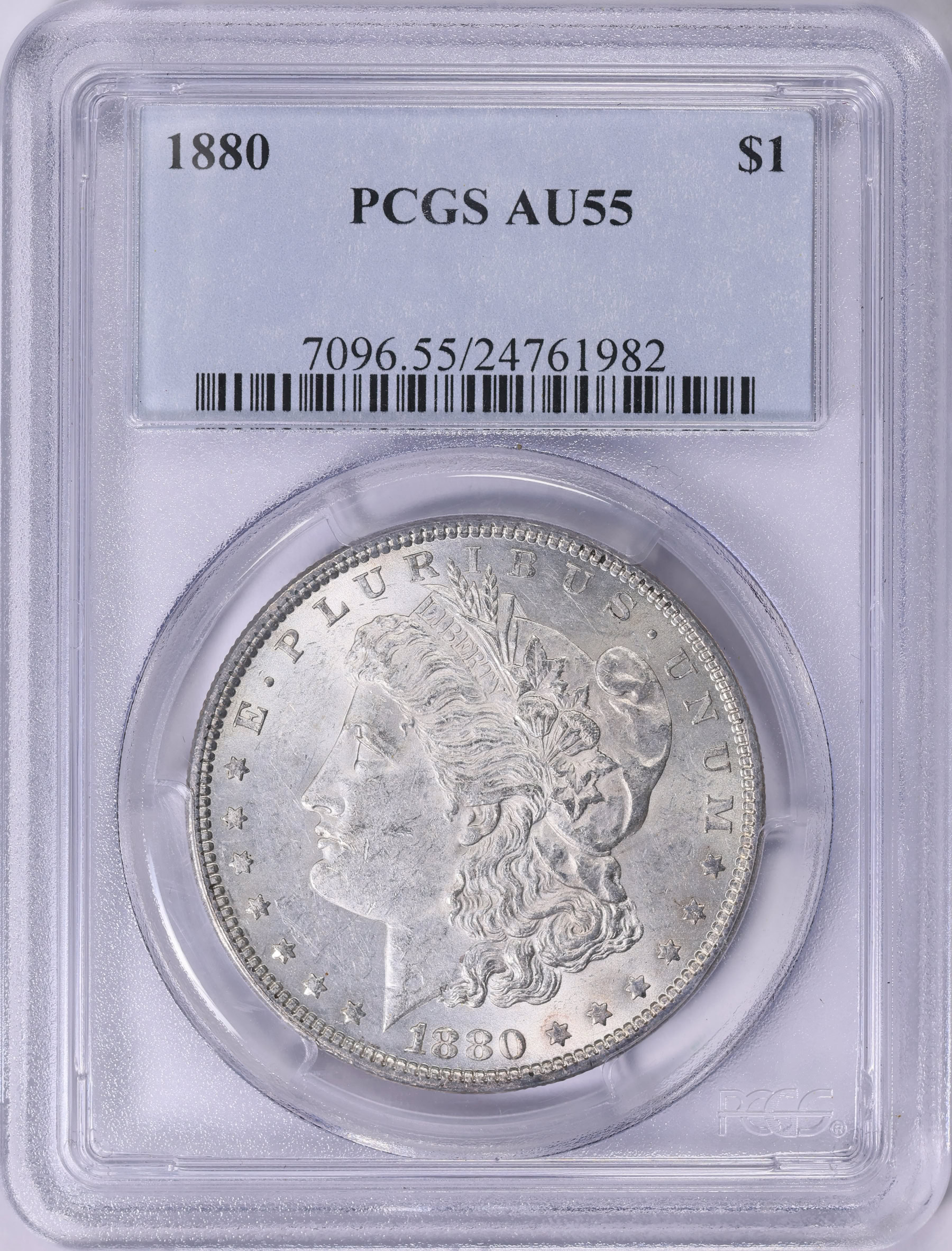 1880 Morgan Silver Dollar PCGS AU-55 (Item 1823115) | GreatCollections Coin Auctions