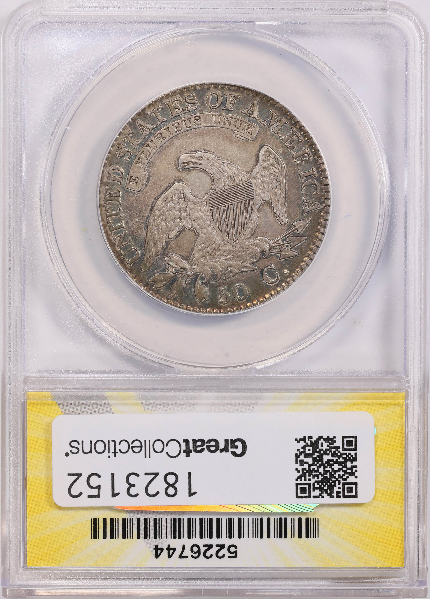1823 Capped Bust Half Dollar ANACS XF-45 (Toned) (Item 1823152 ...