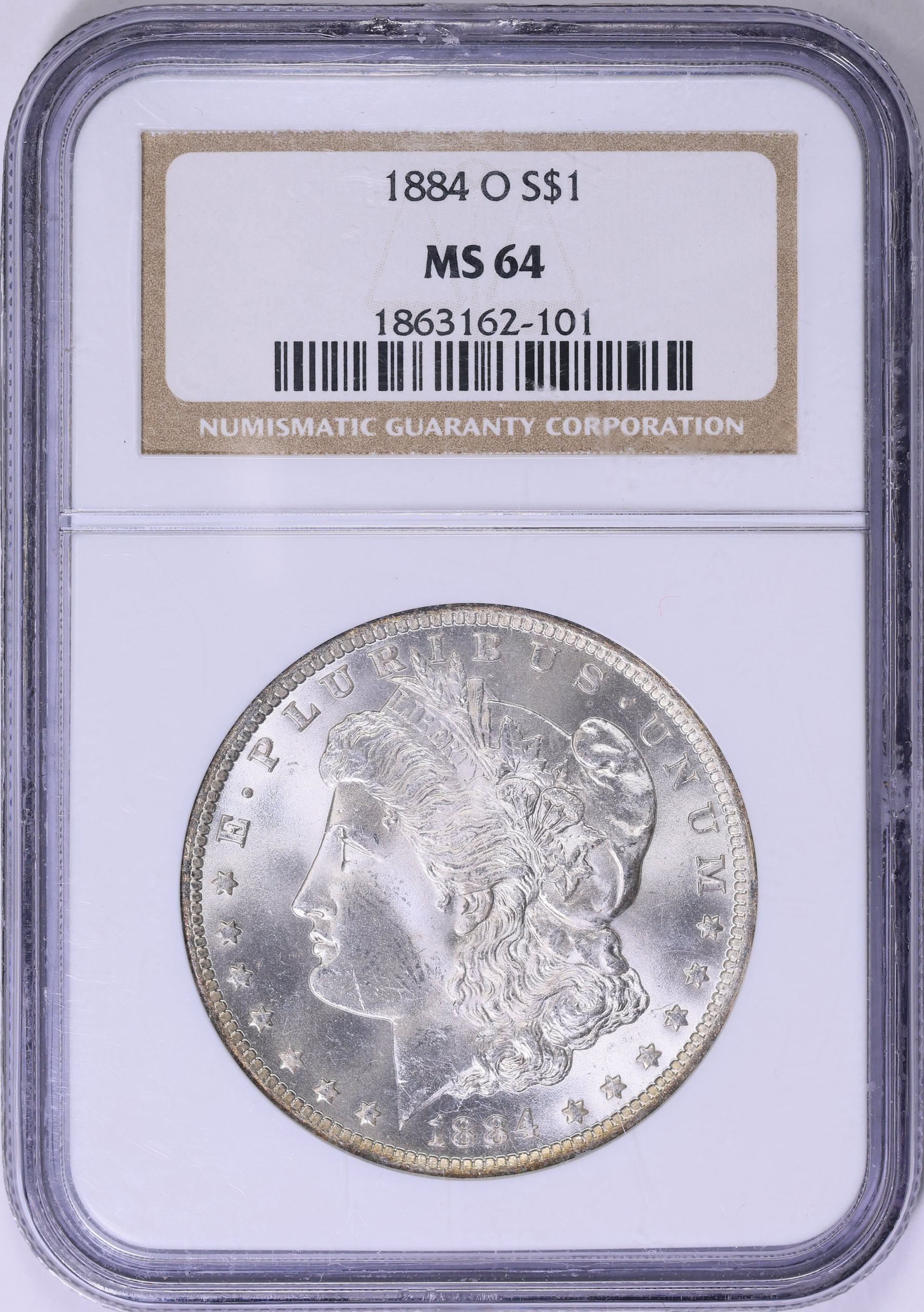 1884-O Morgan Silver Dollar NGC MS-64 (Item 1823196) | GreatCollections Coin Auctions
