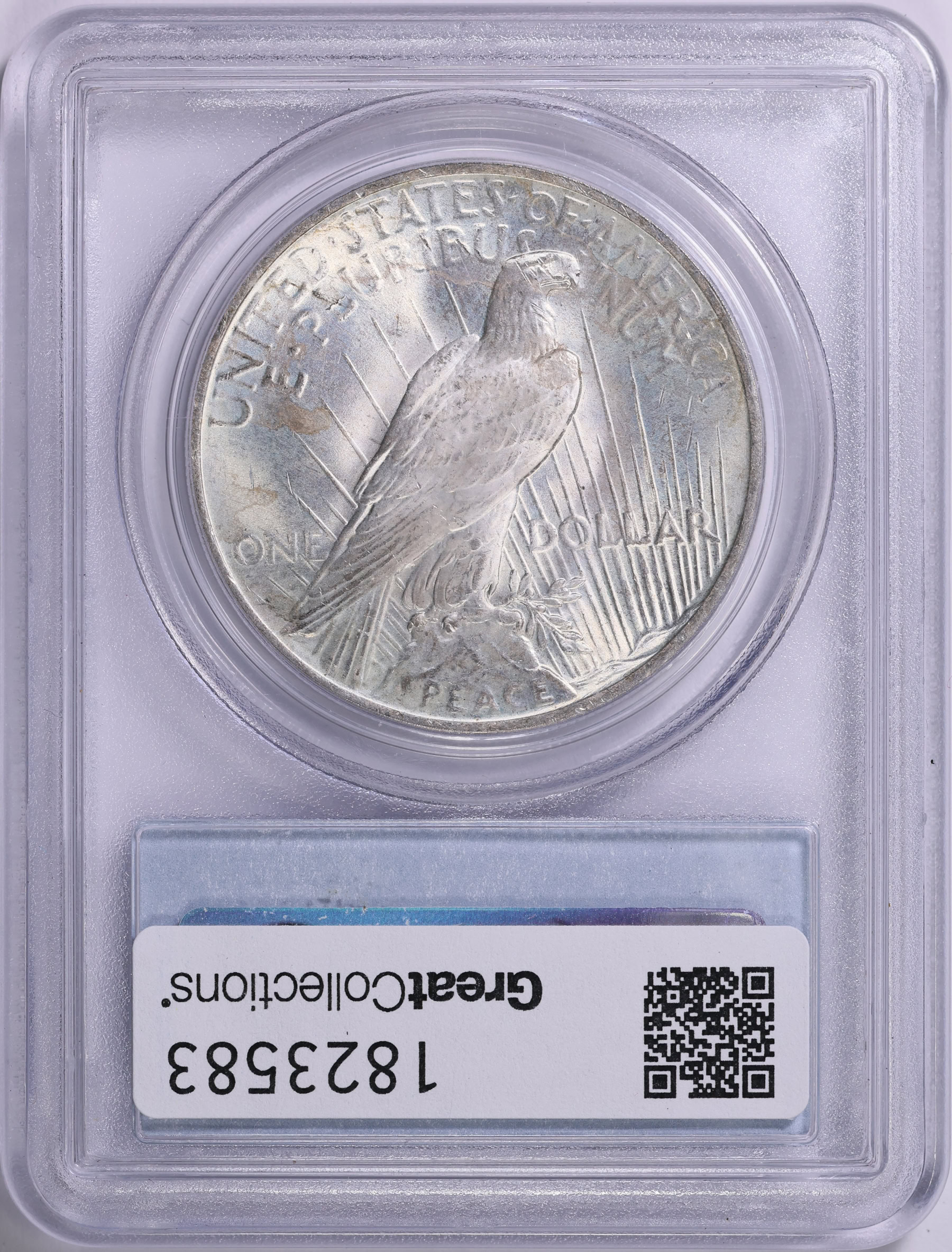 1923 Peace Silver Dollar Whisker Cheek VAM-1D PCGS MS-62 (CAC Green) (Item 1823583 ...