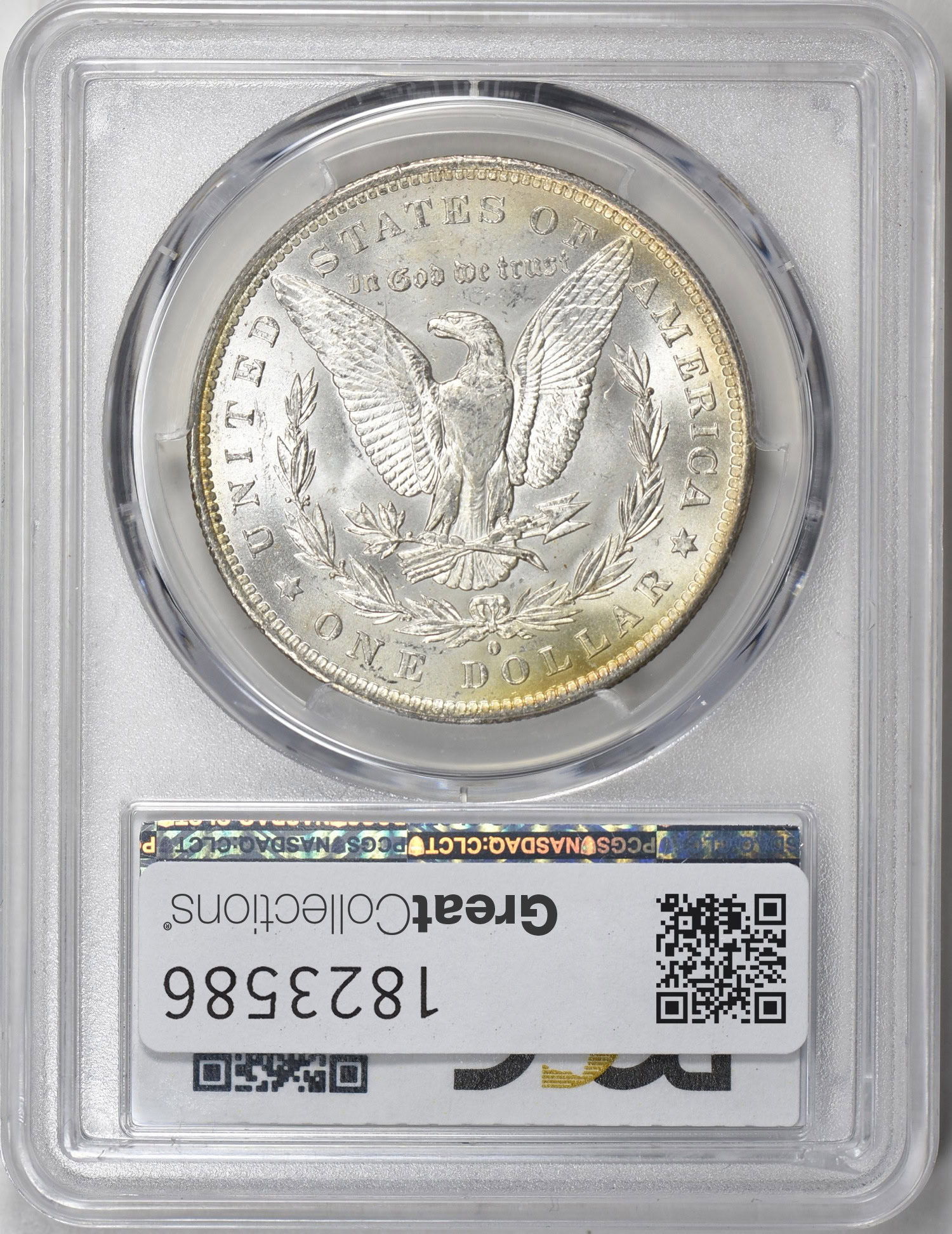 1884-O Morgan Silver Dollar PCGS MS-63 (Toned) (Item 1823586) | GreatCollections Coin Auctions