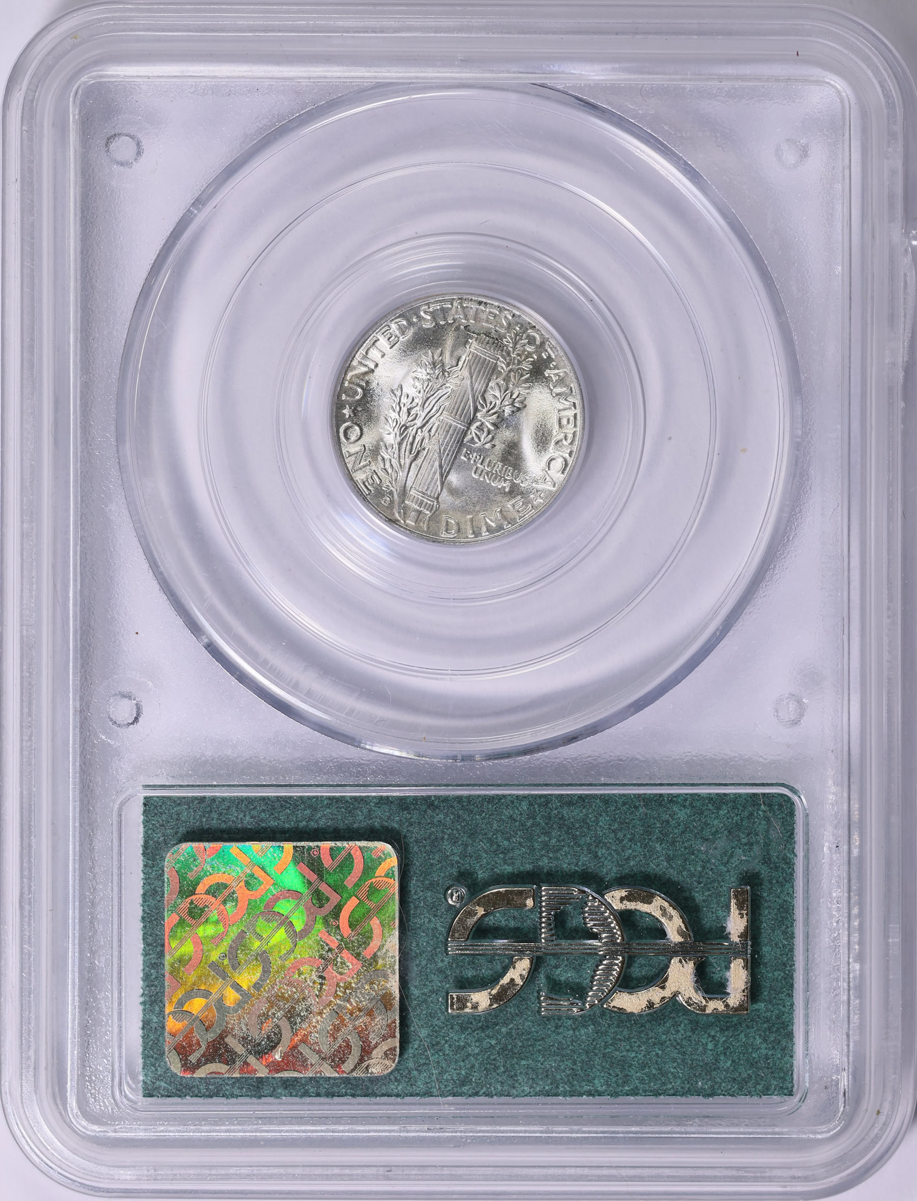 1945-D Mercury Dime PCGS MS-65 FB (CAC Green) OGH (2nd Gen) (Item 1823659) | GreatCollections ...