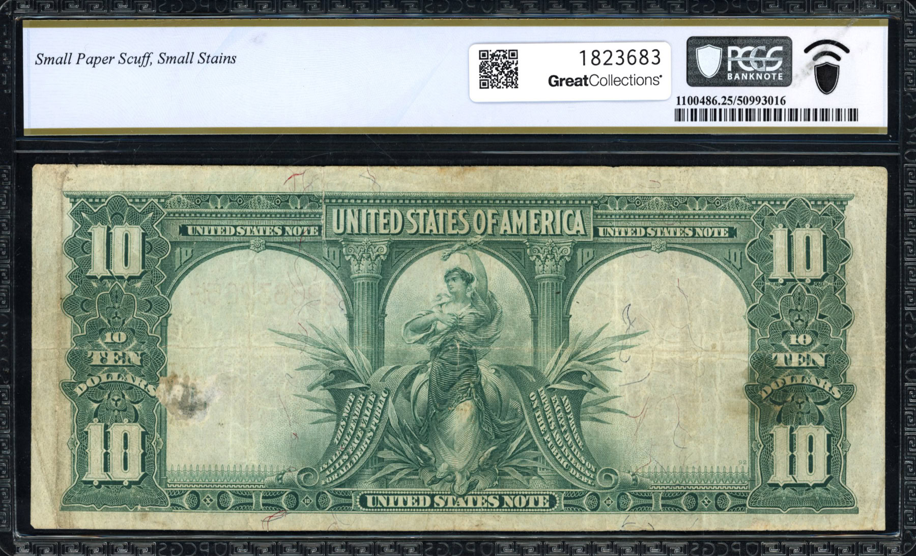 Fr. 114 1901 $10 Legal Tender Note Lyons / Roberts PCGS Banknote Very ...
