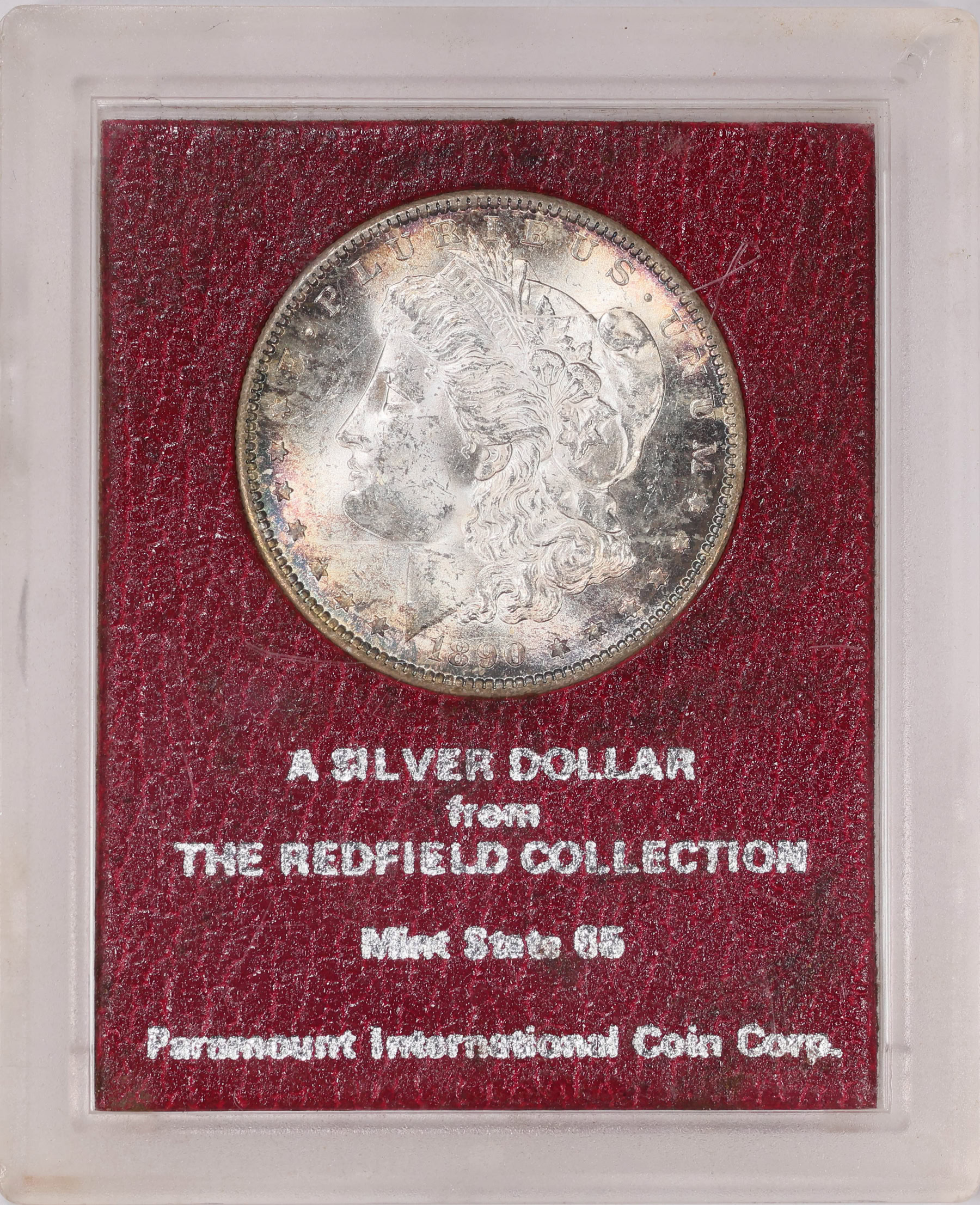 1890-S Morgan Silver Dollar MS-65 (Redfield Collection) (Paramount Red ...
