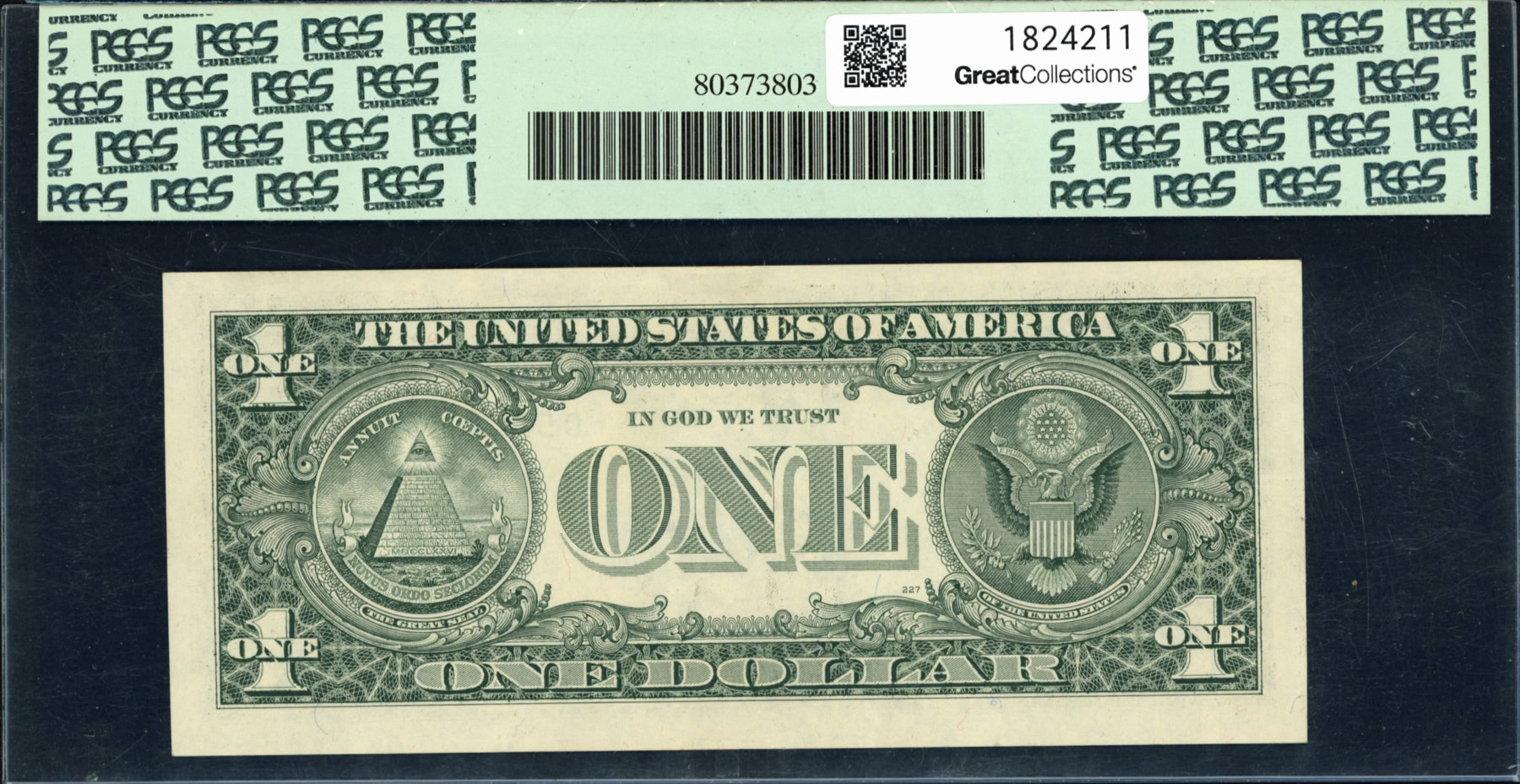 Fr. 1915-C (CB Block) 1988A $1 Philadelphia Federal Reserve Error Note ...