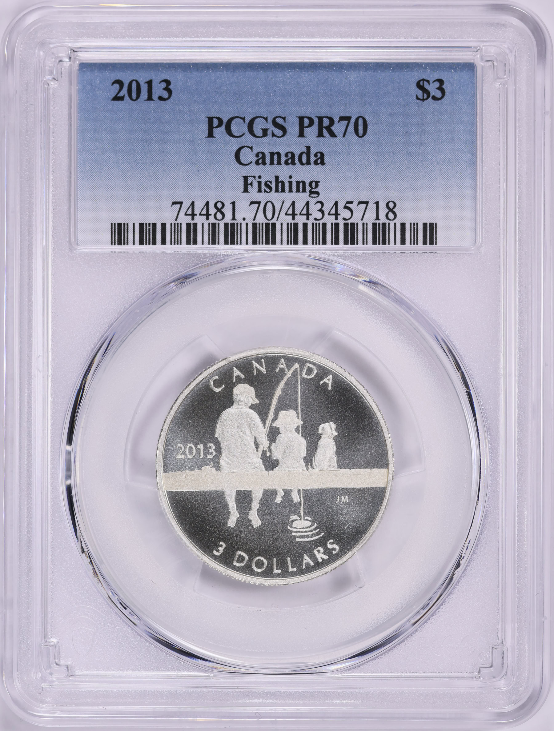 Canada 2013 Silver $3 Fishing KM-1485 PCGS Proof-70 (ASW = 0.2559 Oz ...