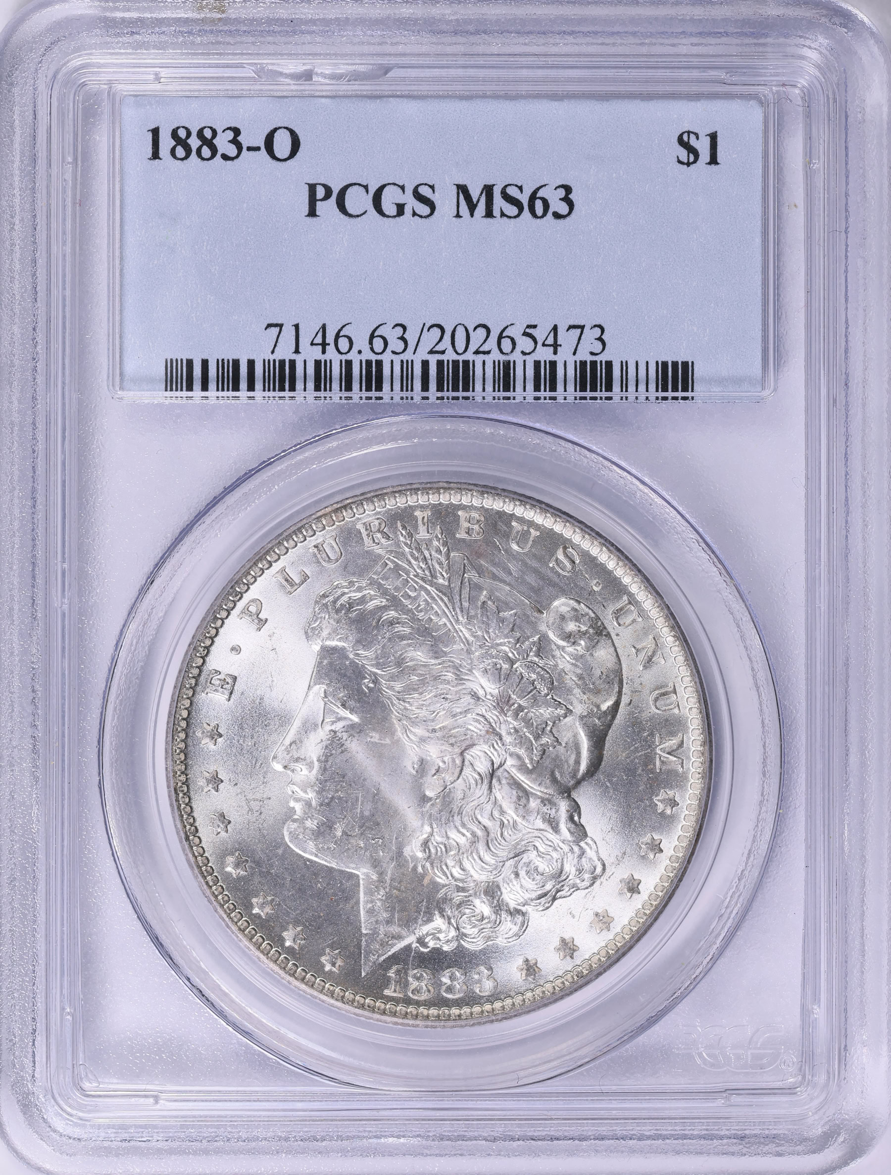 1883-O Morgan Silver Dollar PCGS MS-63 (Item 1824495) | GreatCollections Coin Auctions