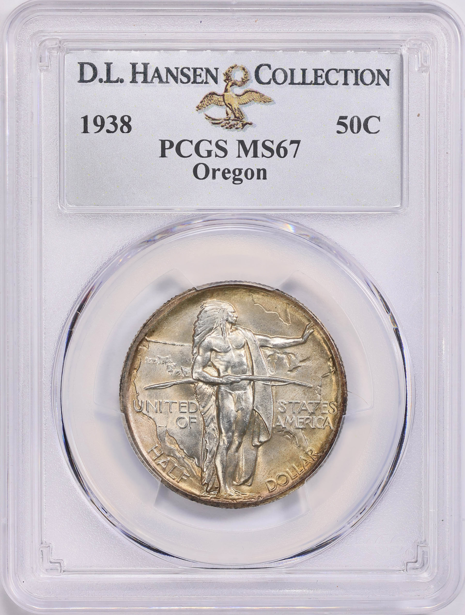 1938 Oregon Trail Memorial Half Dollar PCGS MS-67 (D. L. Hansen Collection) (Item 1824517 ...