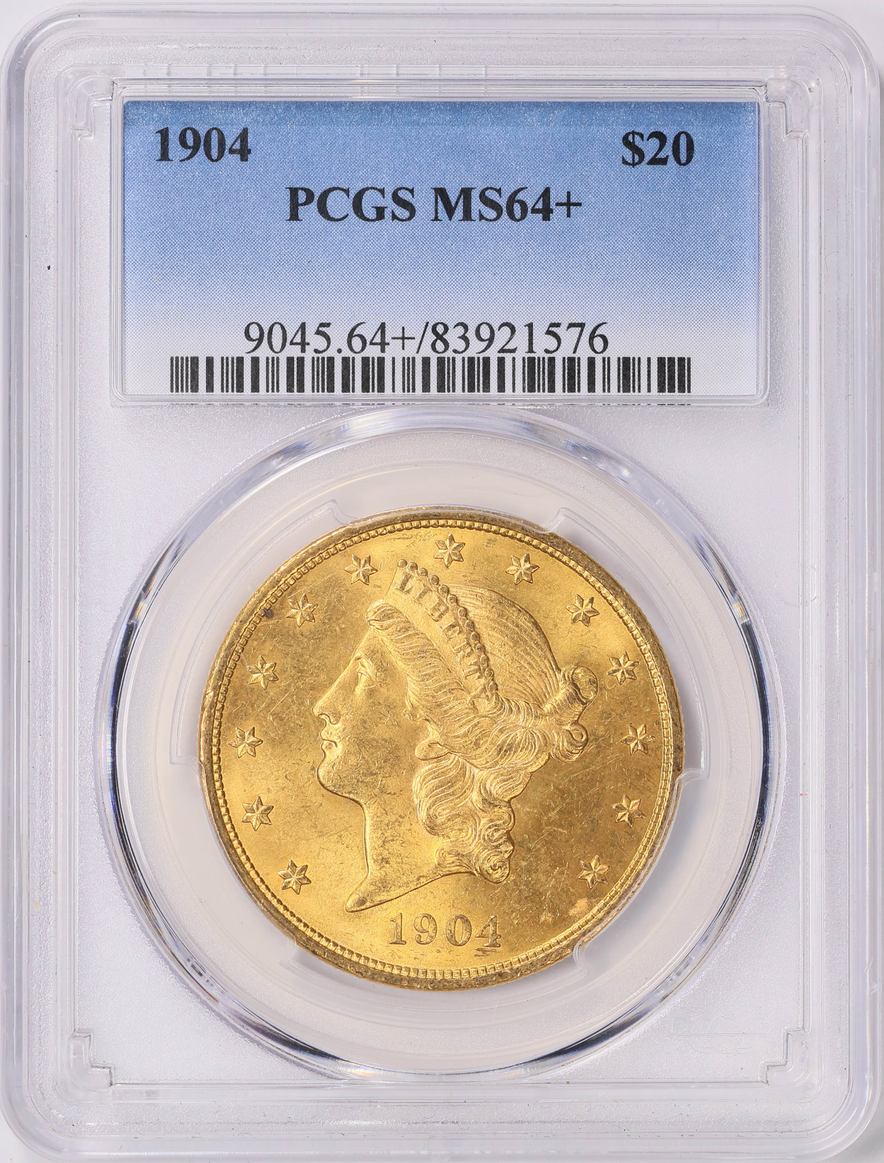 1904 Liberty Gold Double Eagle PCGS MS-64+ (Item 1824523) | GreatCollections Coin Auctions