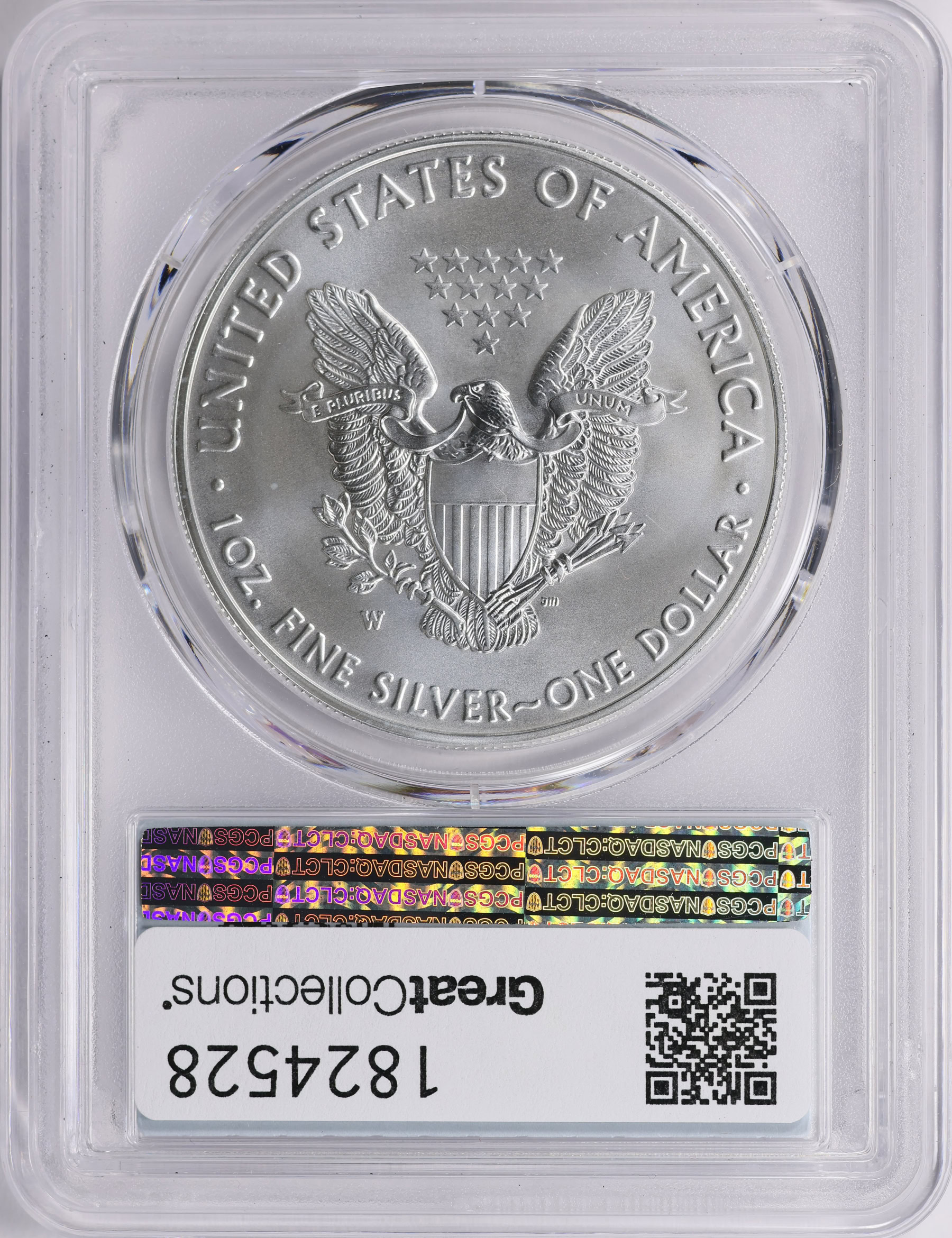2019-W $1 Silver Eagle Burnished First Day of Issue PCGS SP-70 (Item 1824528) | GreatCollections ...