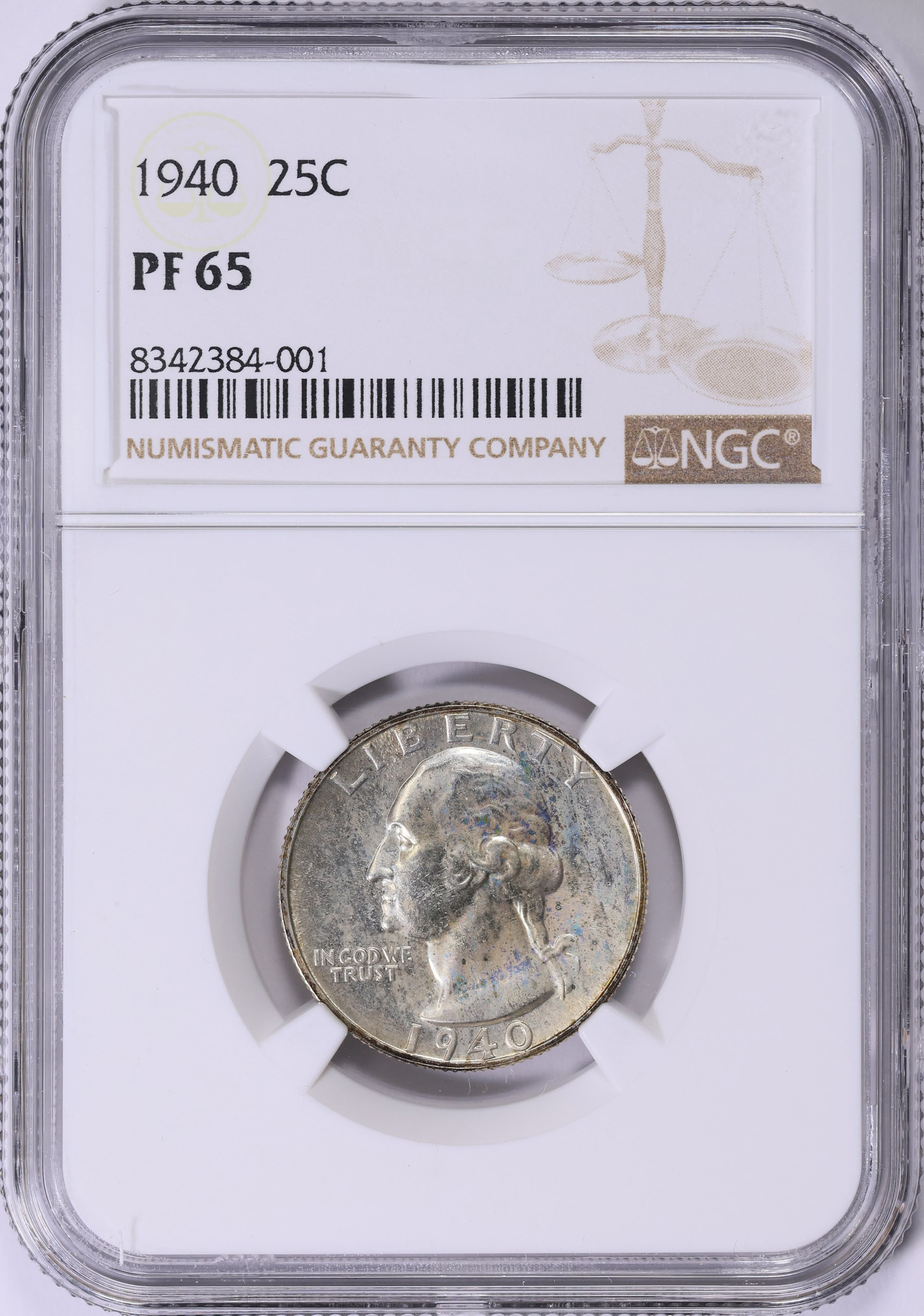 1940 Washington Quarter NGC Proof-65 (Item 1824581) | GreatCollections Coin Auctions