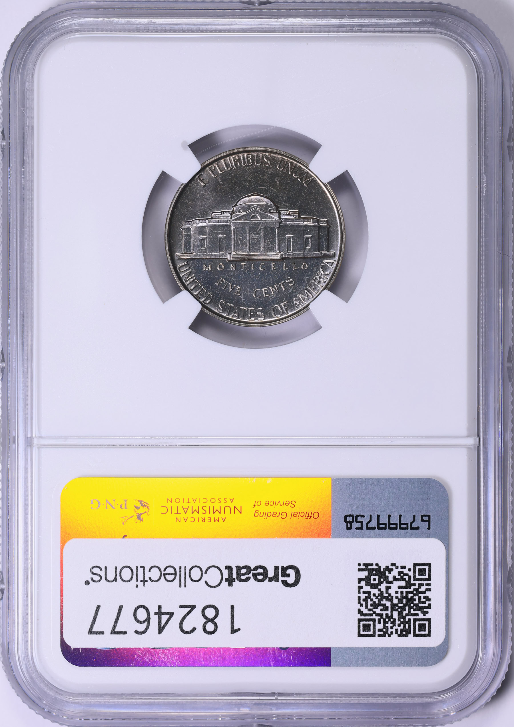 1942 Jefferson Nickel Type 1 NGC Proof-66 (Toned) (Item 1824677) | GreatCollections Coin Auctions