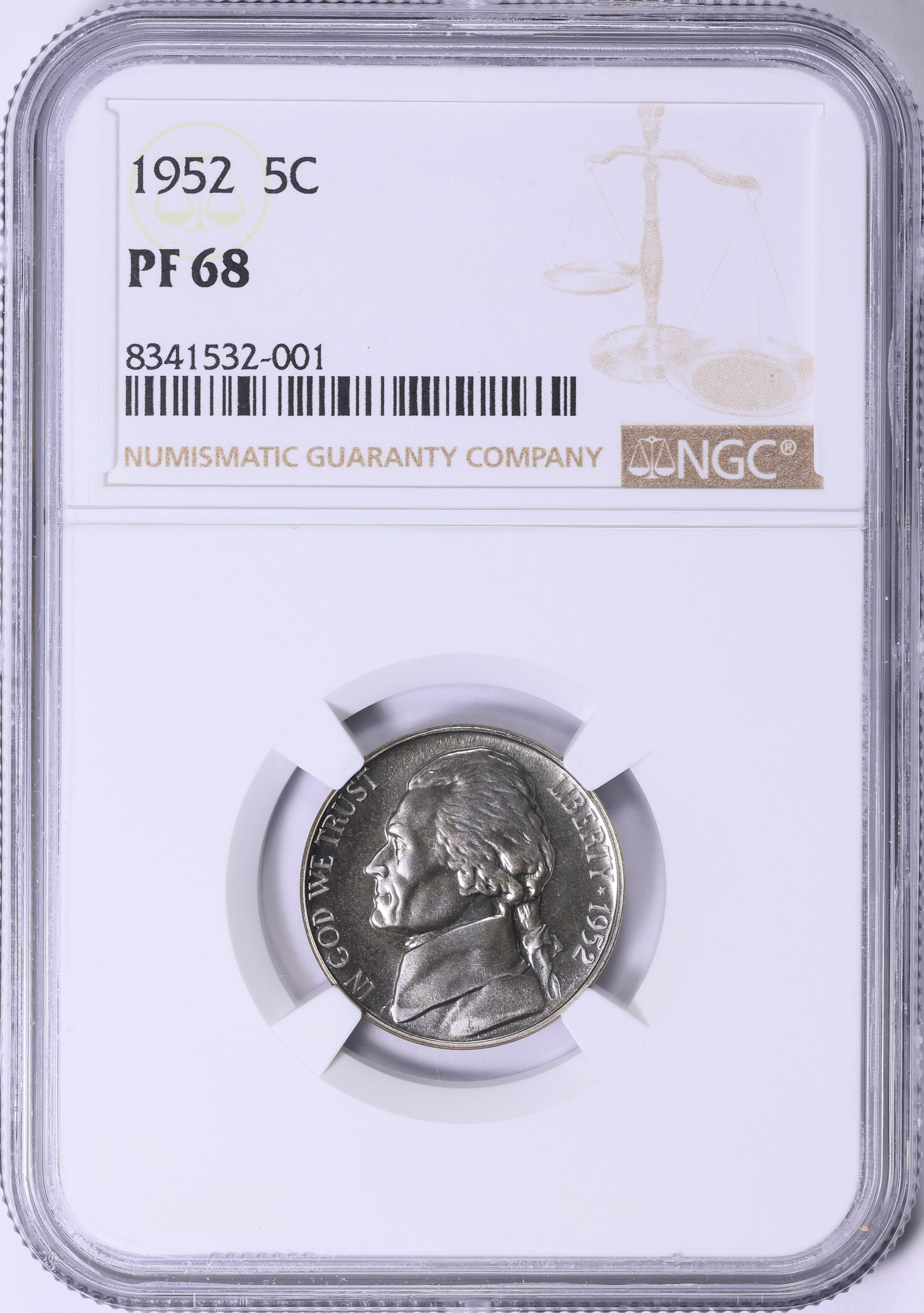 1952 Jefferson Nickel NGC Proof-68 (Toned) (Item 1824679 ...