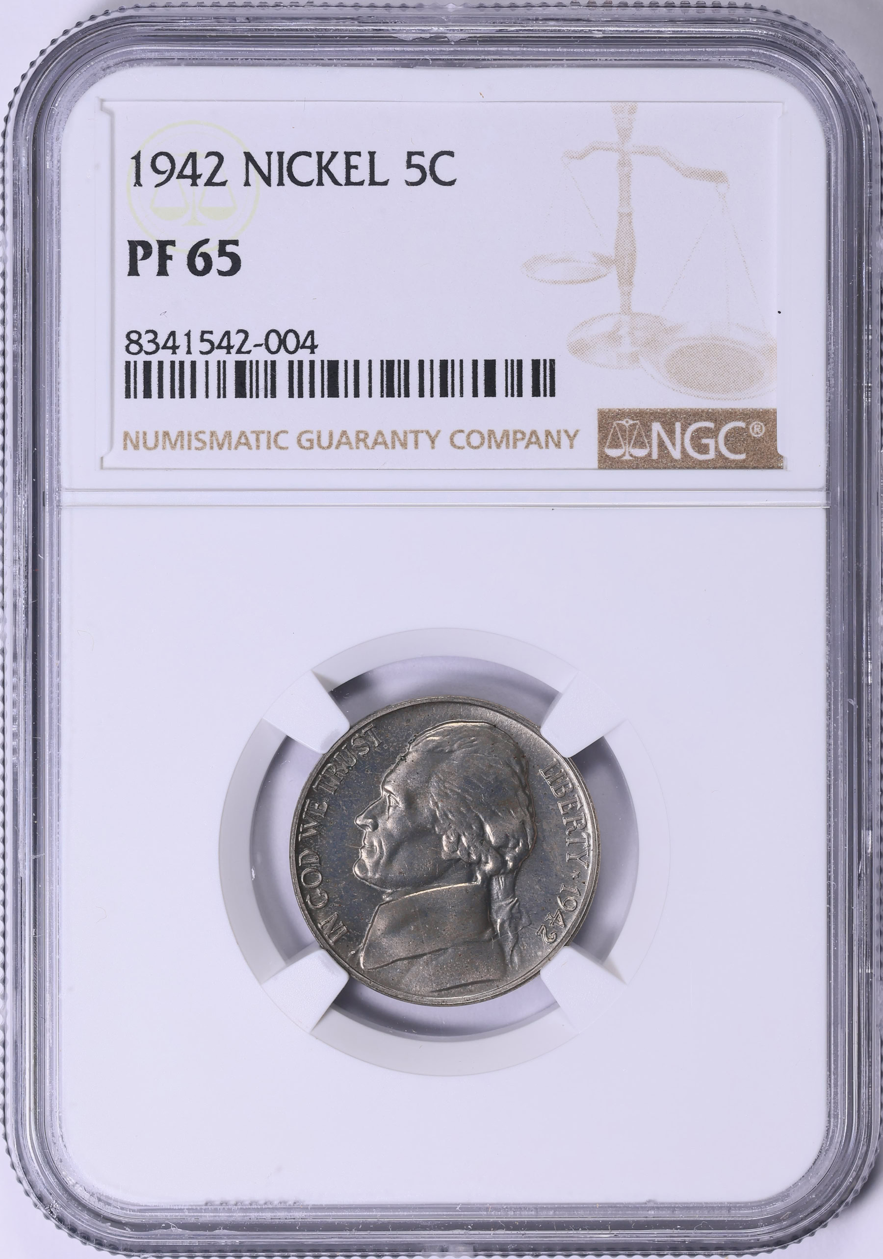 1942 Jefferson Nickel Type 1 NGC Proof-65 (Item 1824704 ...