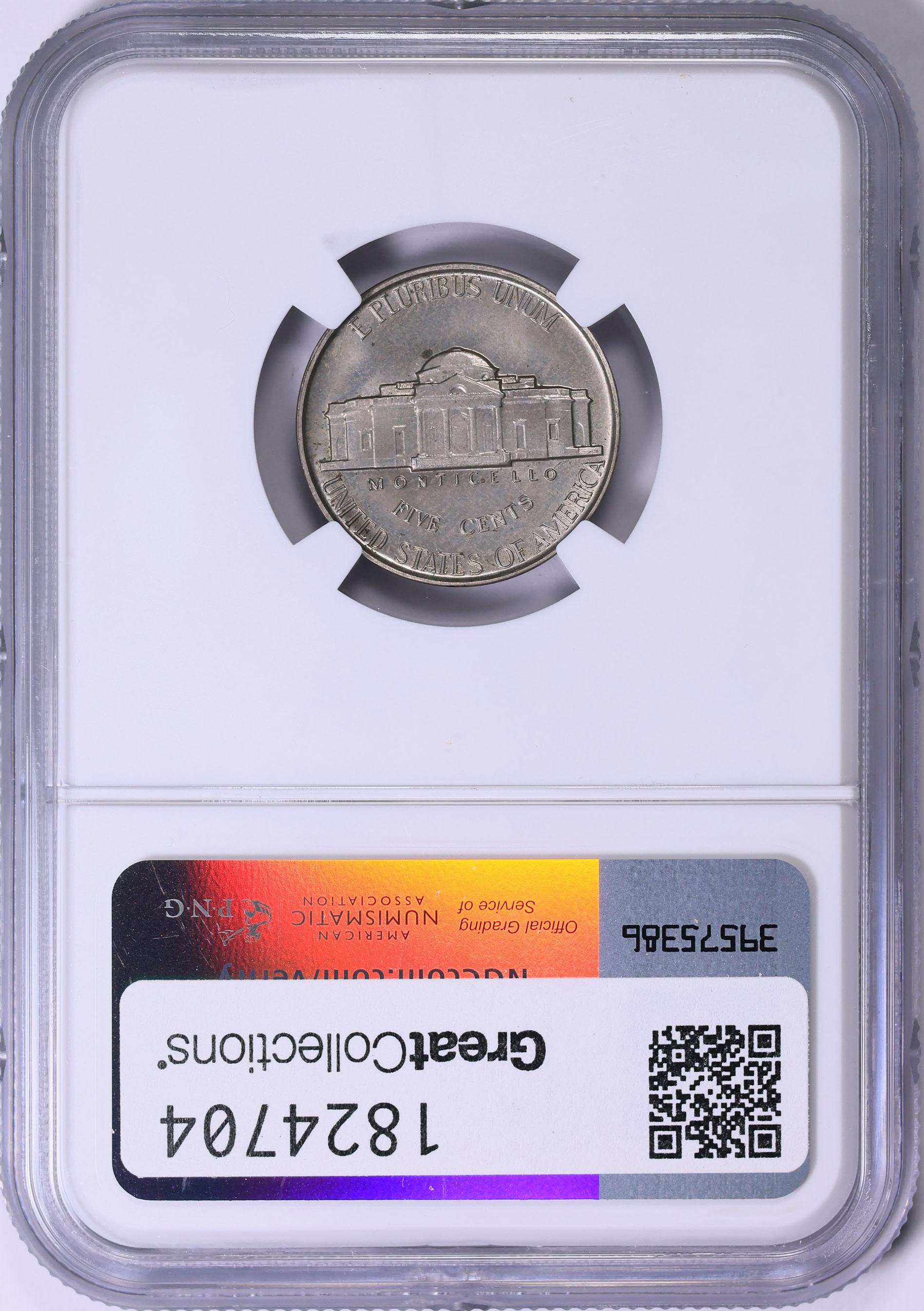 1942 Jefferson Nickel Type 1 NGC Proof-65 (Item 1824704) | GreatCollections Coin Auctions