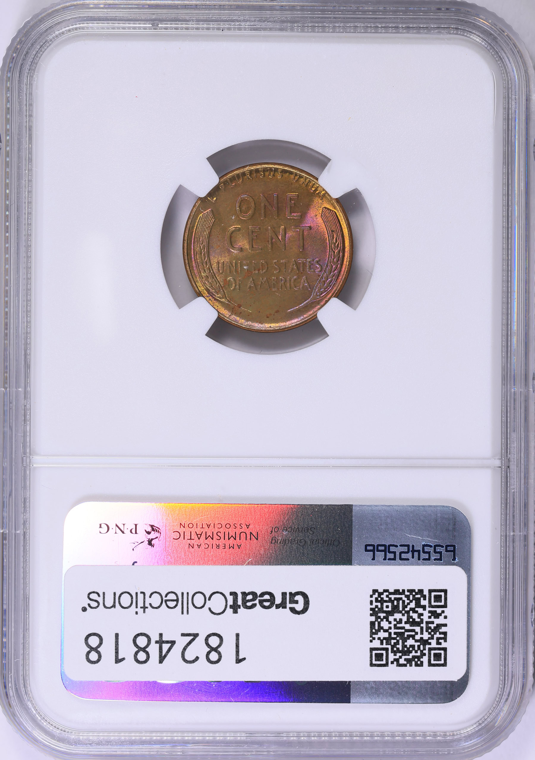 1956 Lincoln Cent NGC MS-65 RB (Toned) (Item 1824818 ...