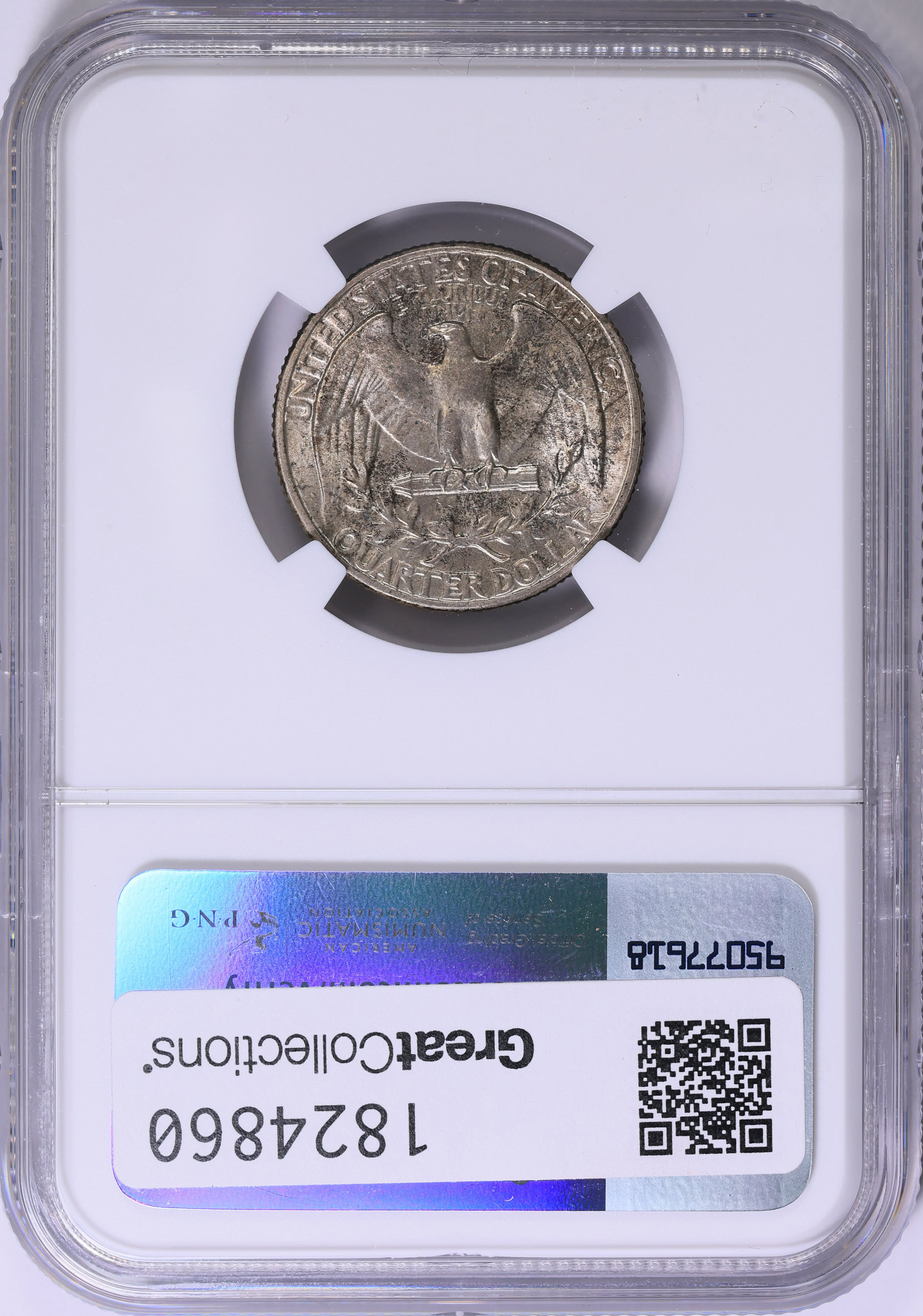 1949 Washington Quarter NGC MS-66 (Toned) (Item 1824860) | GreatCollections Coin Auctions