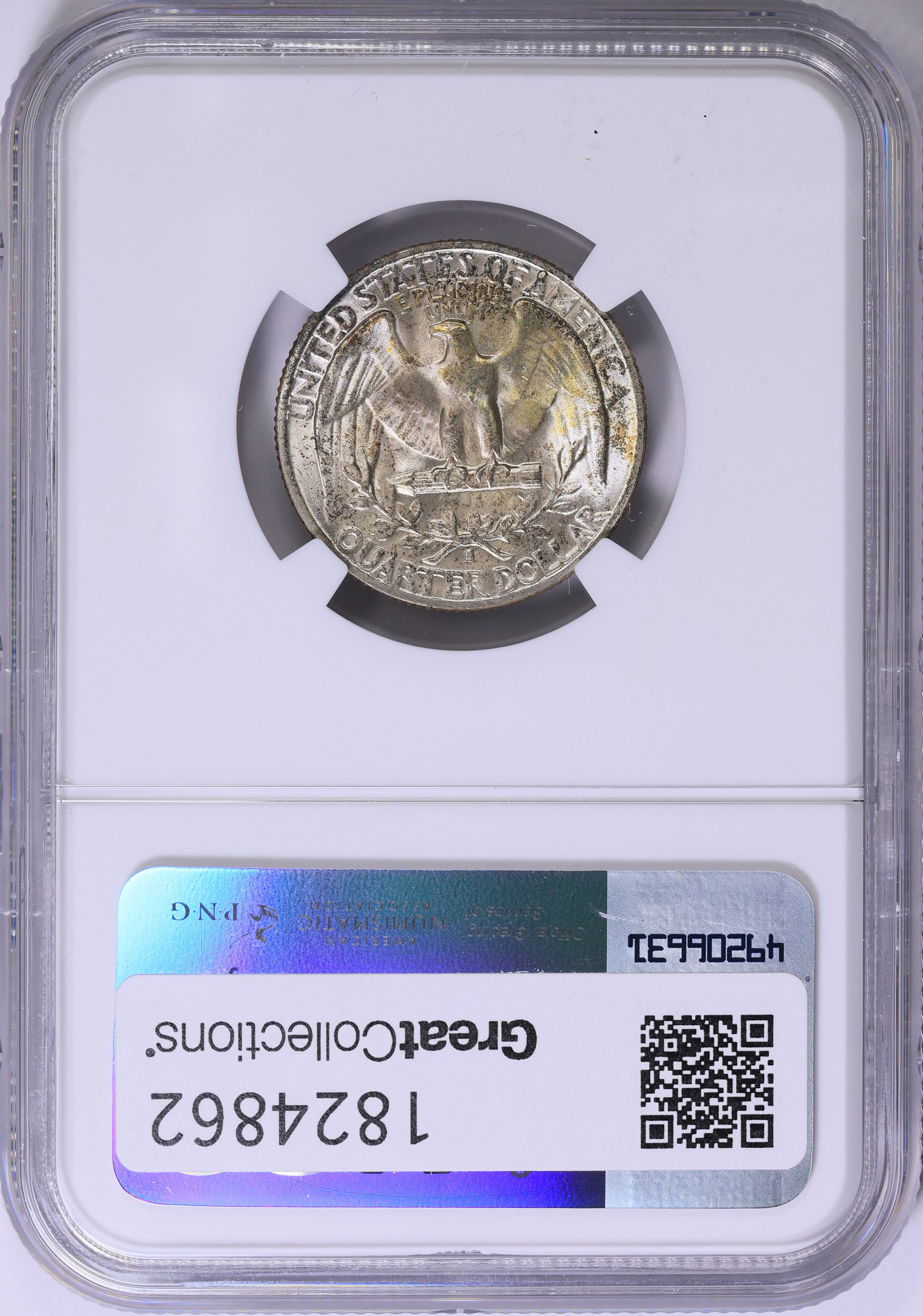 1953-S Washington Quarter NGC MS-65 (Toned) (Item 1824862) | GreatCollections Coin Auctions