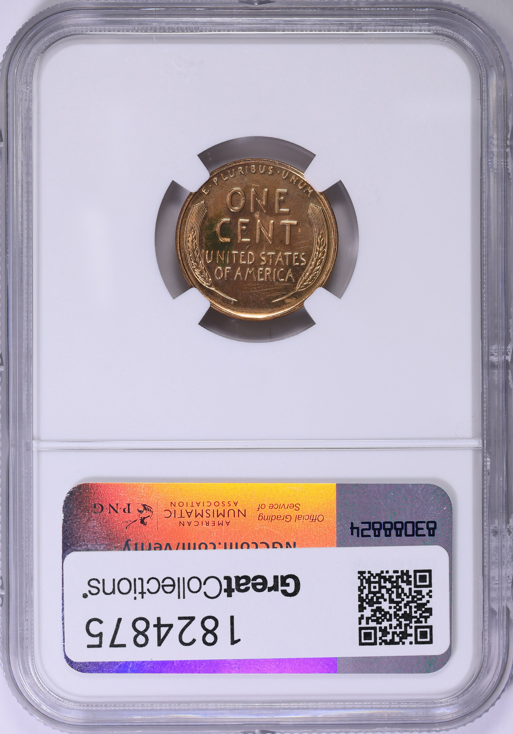 1955 Lincoln Cent NGC Proof-65 RD (Item 1824875) | GreatCollections ...