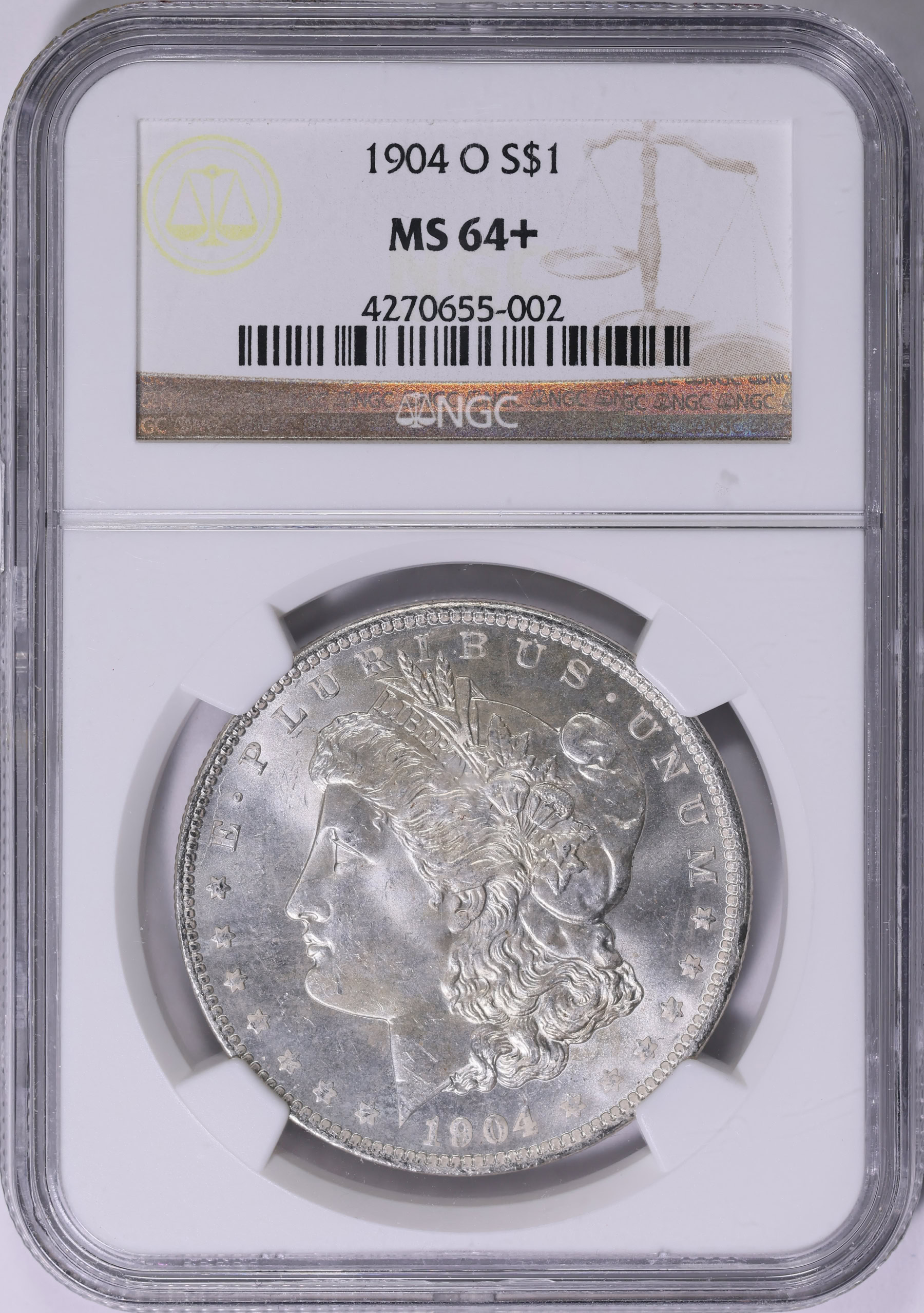 1904-O Morgan Silver Dollar NGC MS-64+ (Item 1824962) | GreatCollections Coin Auctions
