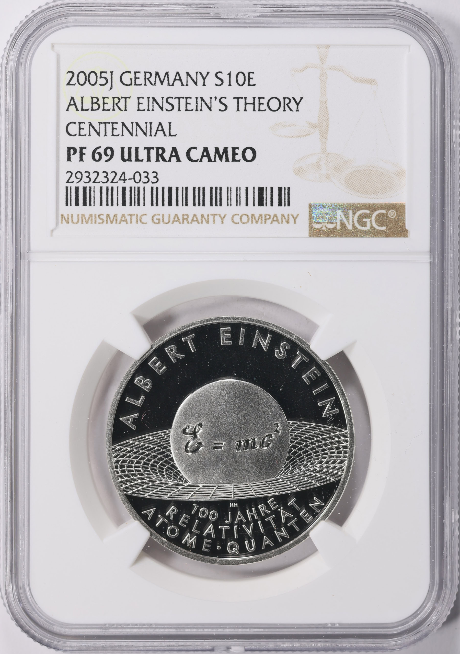 Germany 2005-J €10 Albert Einstein's Theory of Relativity 100th ...