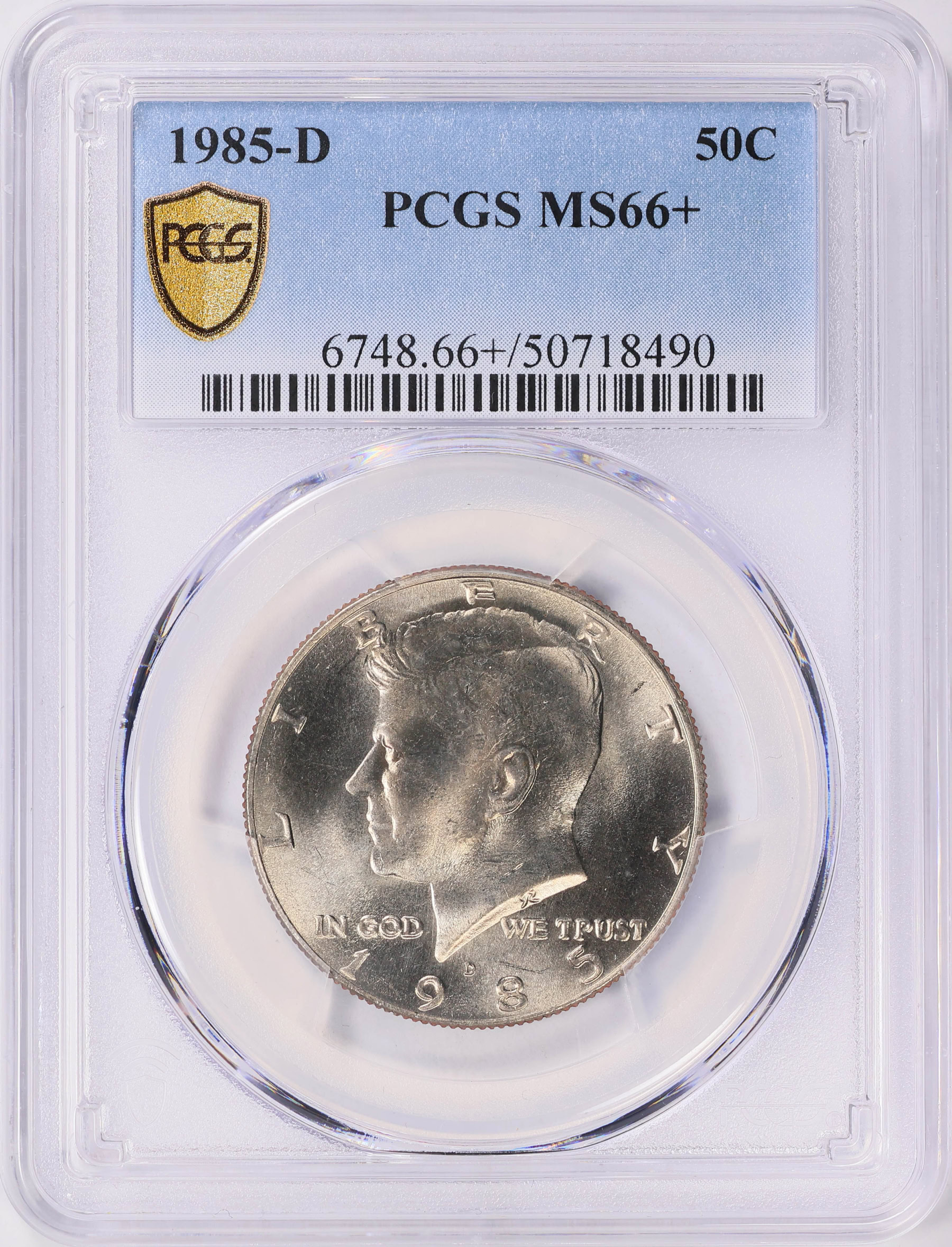 1985-D Kennedy Half Dollar PCGS MS-66+ (Item 1825175 ...