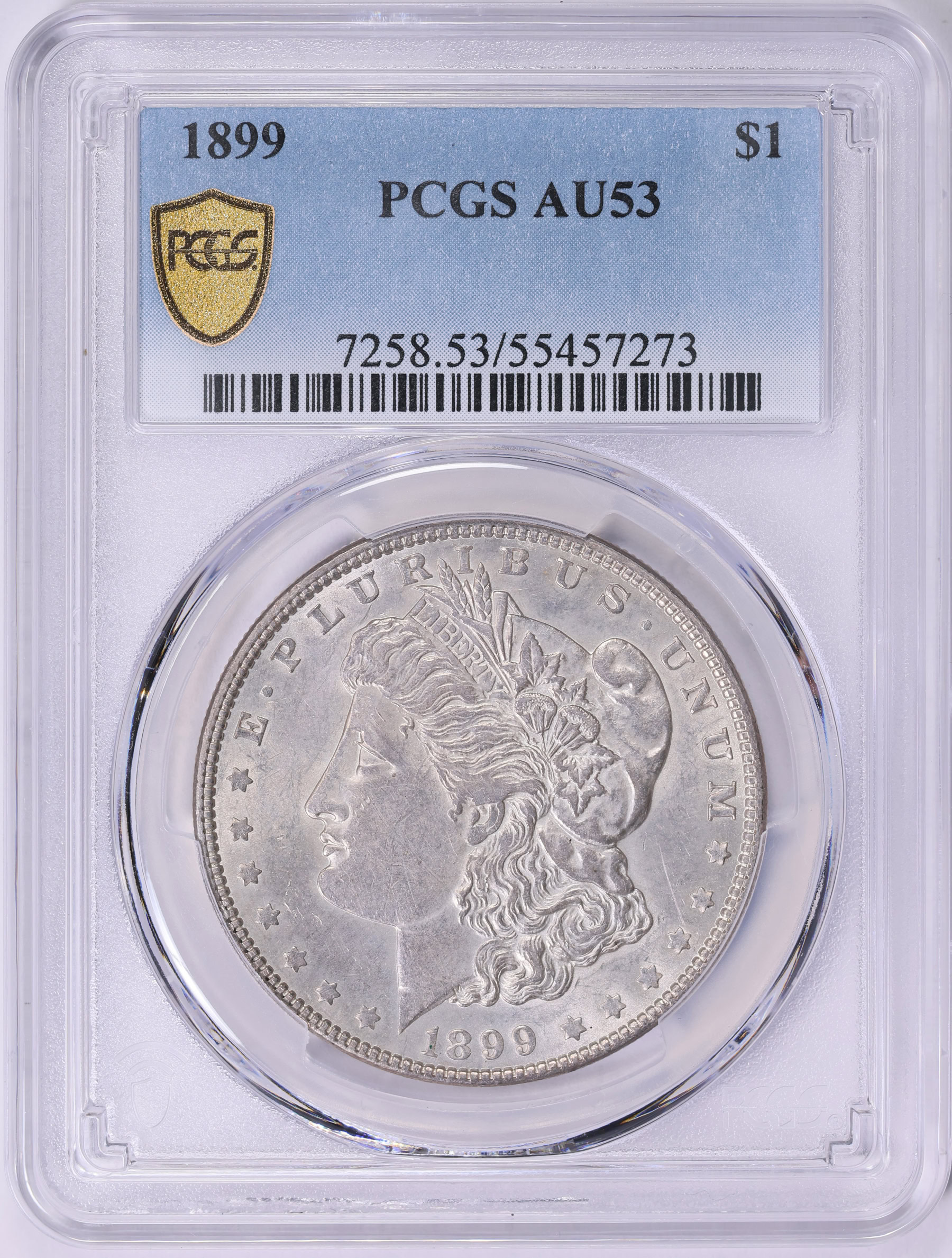 1899 Morgan Silver Dollar PCGS AU-53 (Item 1825383) | GreatCollections Coin Auctions