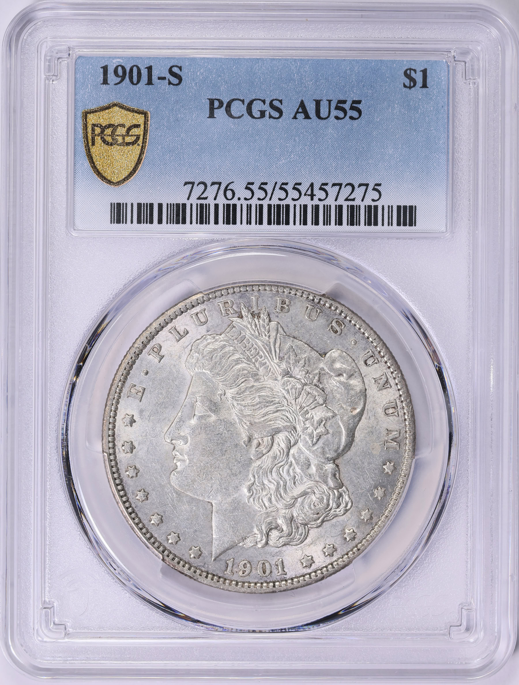 1901-S Morgan Silver Dollar PCGS AU-55 (Item 1825385) | GreatCollections Coin Auctions