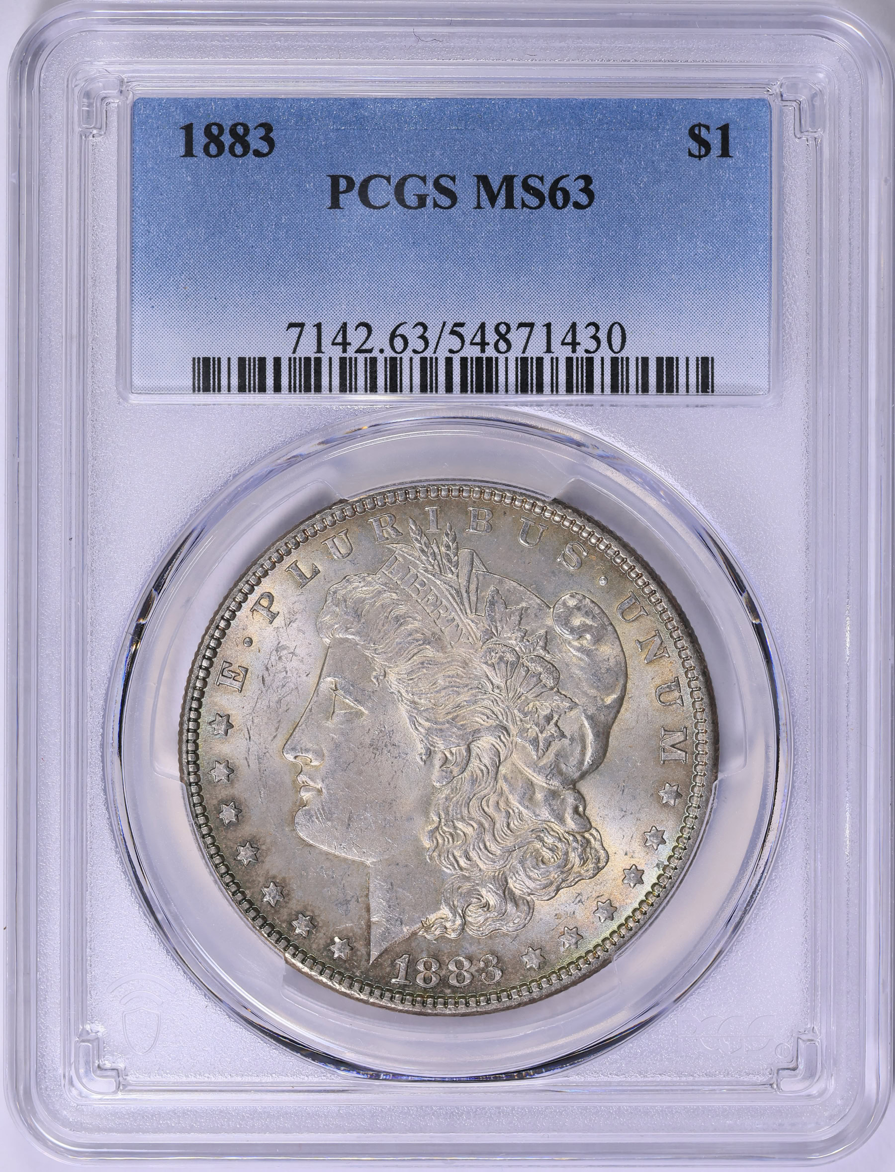 1883 Morgan Silver Dollar PCGS MS-63 (Toned) (Item 1825412) | GreatCollections Coin Auctions