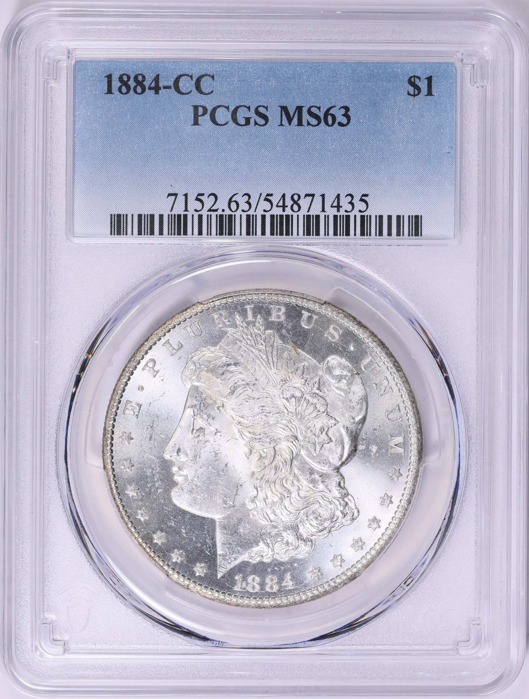 1884-CC Morgan Silver Dollar PCGS MS-63 (Item 1825417) | GreatCollections Coin Auctions