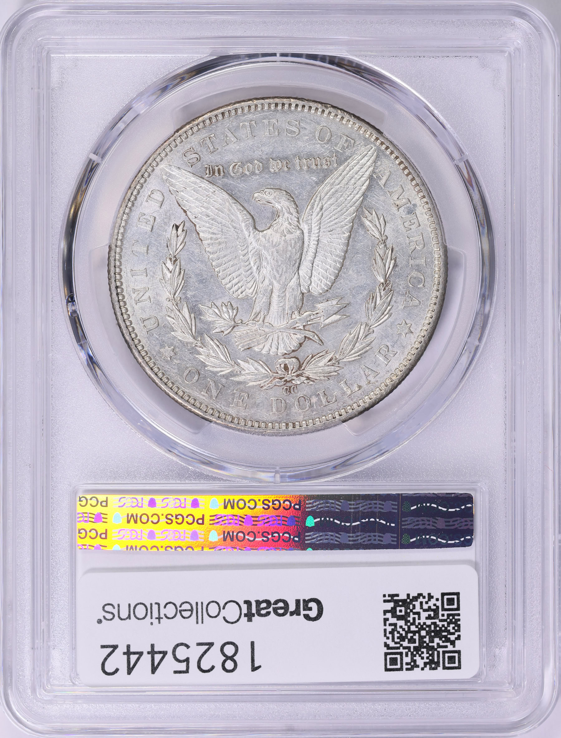 1891-CC Morgan Silver Dollar PCGS AU-58 (Item 1825442) | GreatCollections Coin Auctions