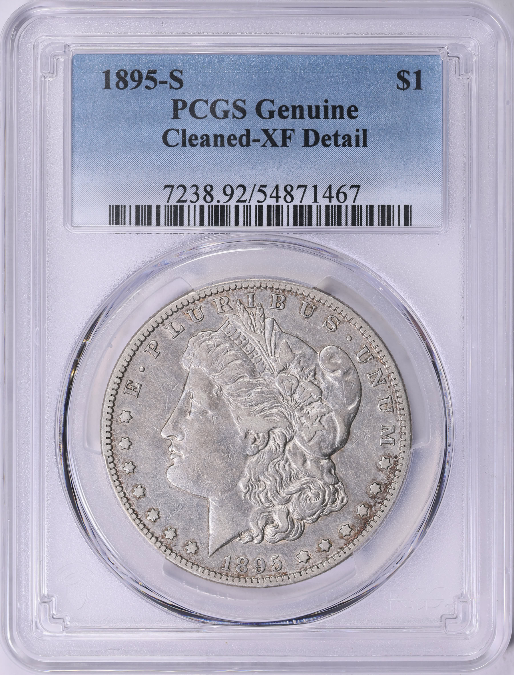 1895-S Morgan Silver Dollar PCGS Genuine XF Details (Item 1825449) | GreatCollections Coin Auctions