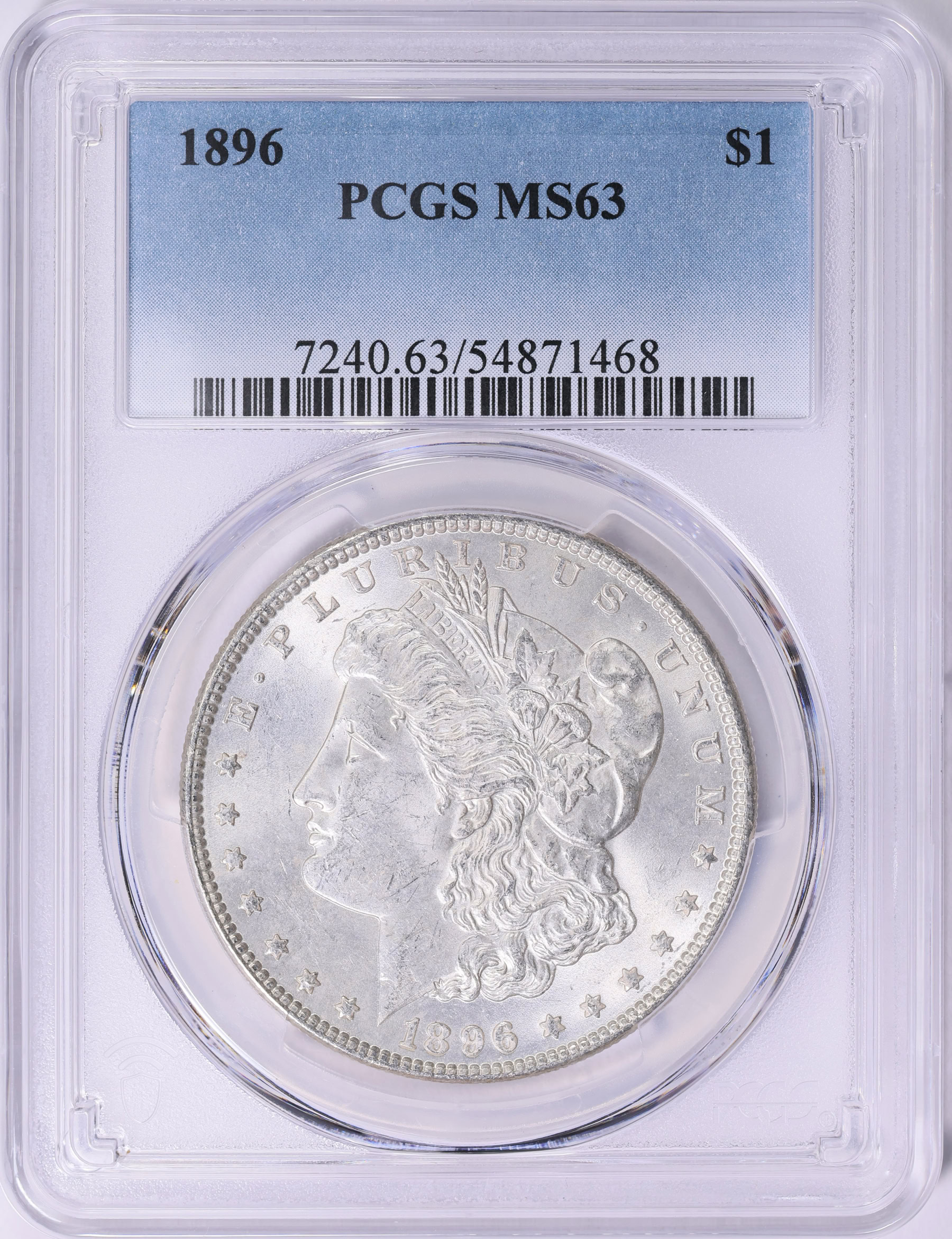 1896 Morgan Silver Dollar PCGS MS-63 (Item 1825450) | GreatCollections Coin Auctions