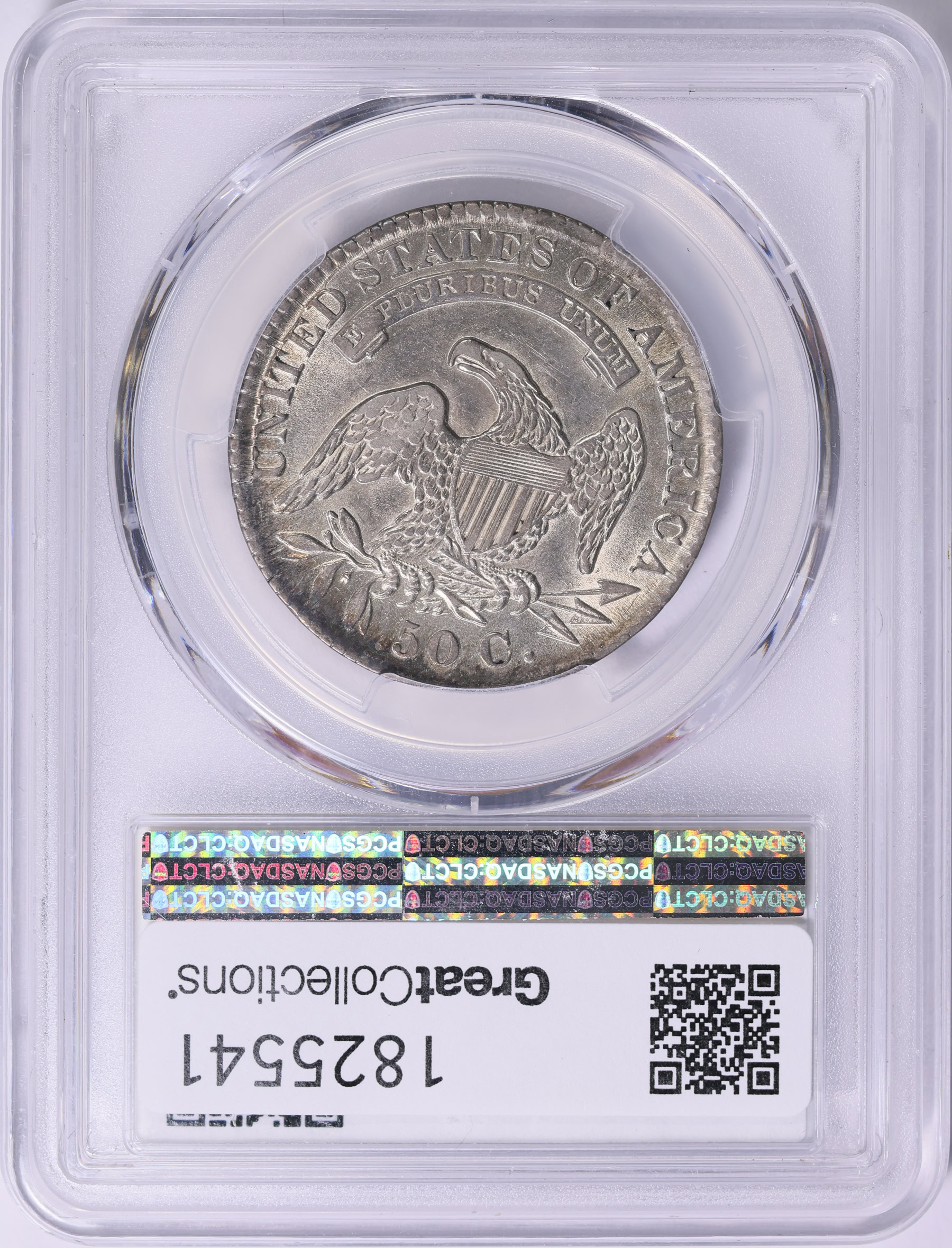 1830 Capped Bust Half Dollar Small 0 PCGS AU-55 (Toned) (Item 1825541) | GreatCollections Coin ...