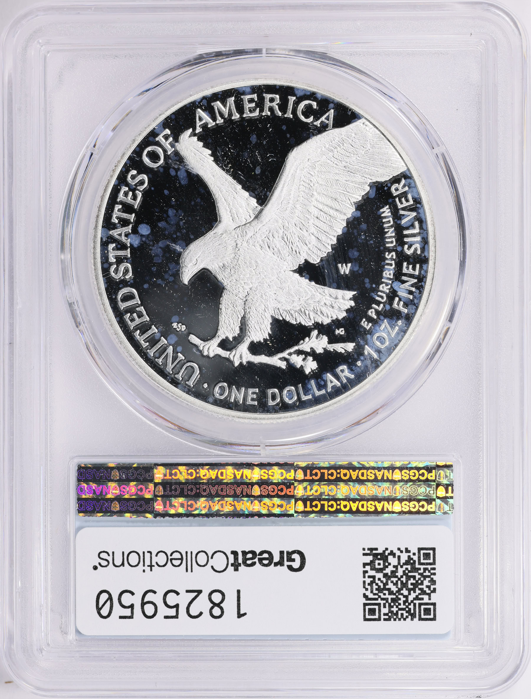 2021-W $1 Silver Eagle Type 2 First Strike PCGS Proof-70 DCAM (Item 1825950) | GreatCollections ...