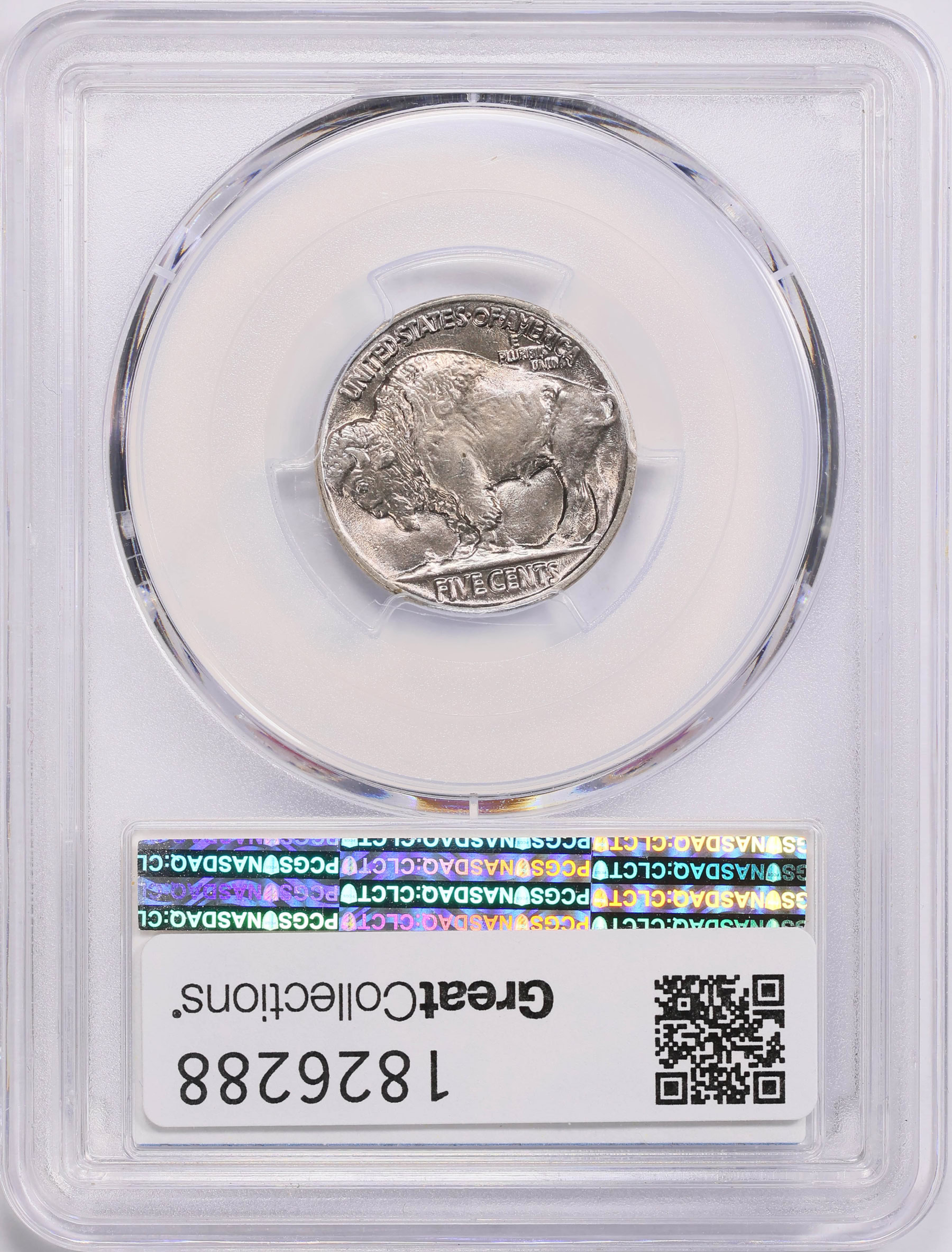 1937 Buffalo Nickel PCGS MS-65 (Item 1826288) | GreatCollections Coin Auctions