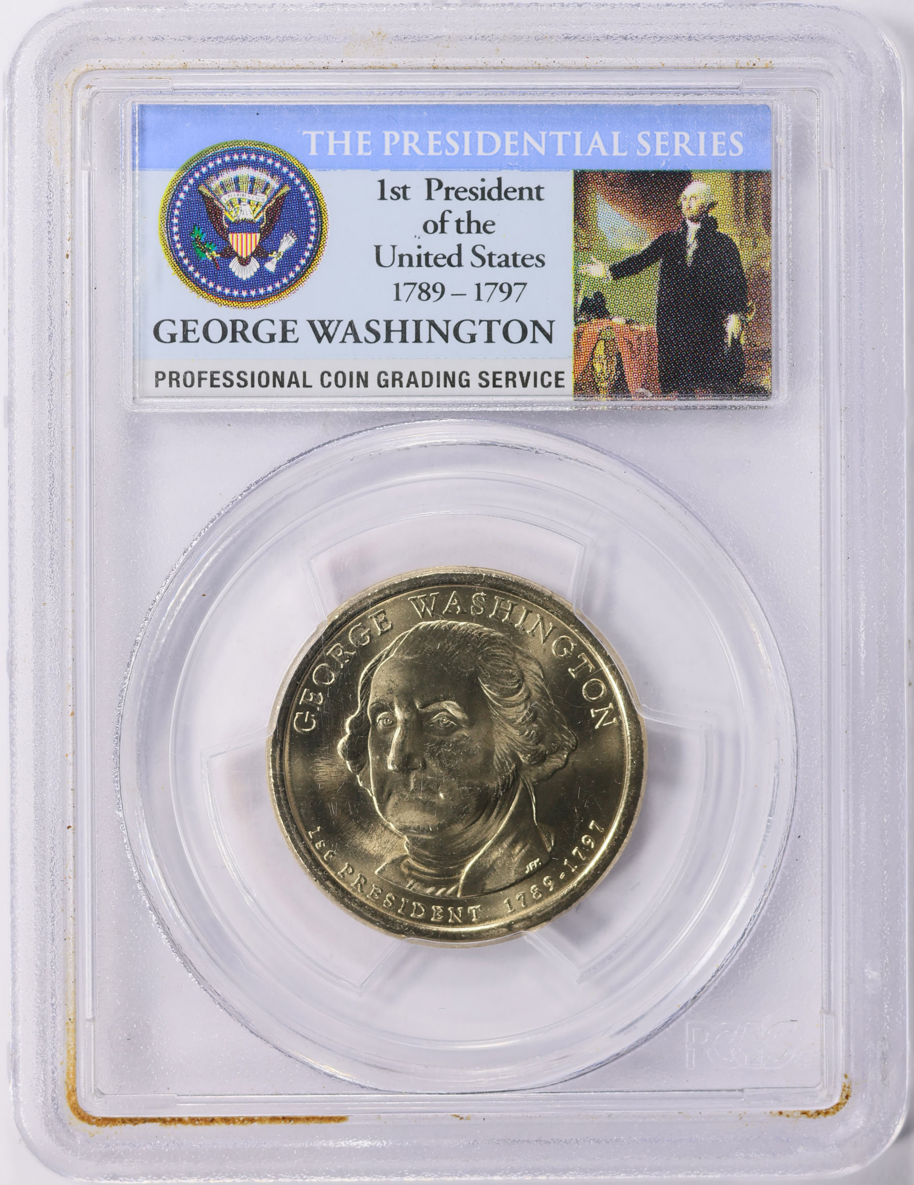 Mint Error (2007) Presidential Dollar George Washington Missing Edge ...