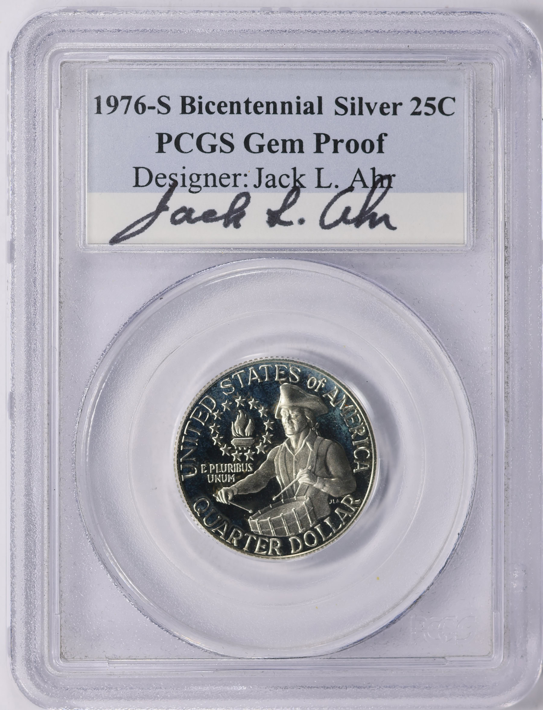 1976-S Bicentennial Washington Quarter Silver PCGS Gem Proof (Designer ...