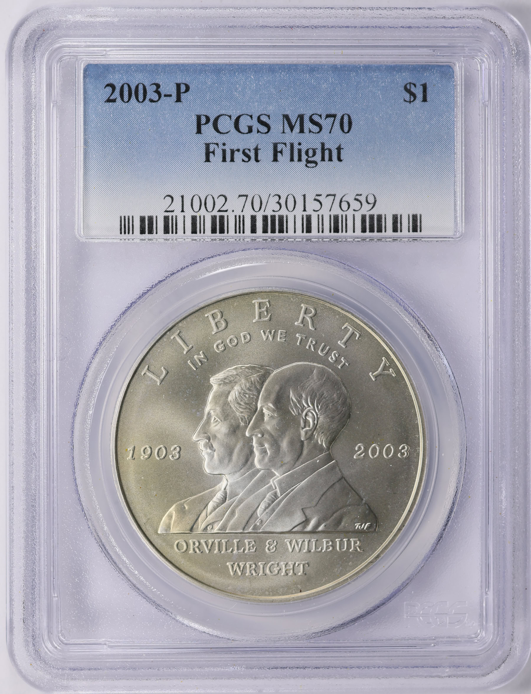 2003-P First Flight Centennial Silver Dollar PCGS MS-70 (Item 1826541 ...