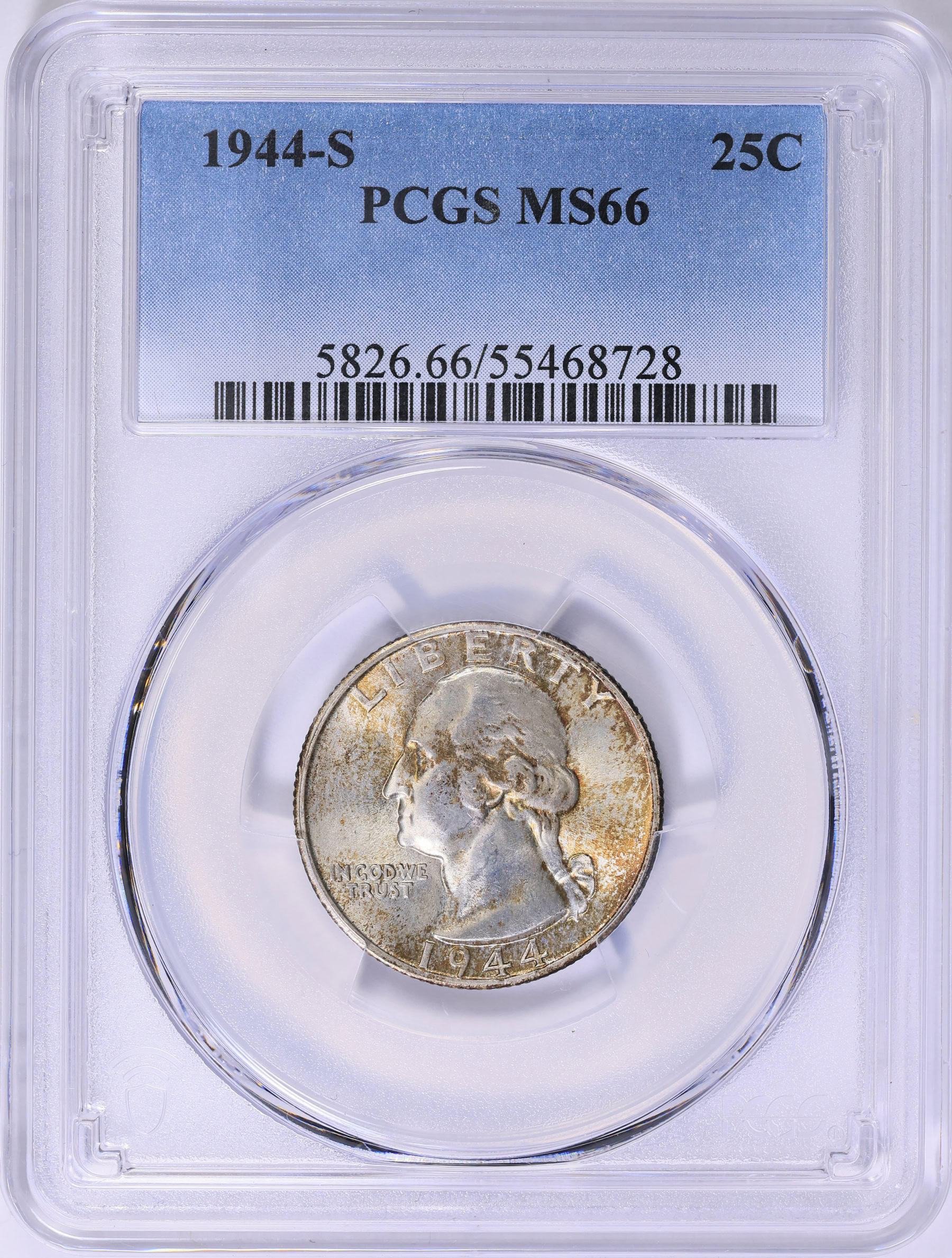 1944-S Washington Quarter PCGS MS-66 (Item 1826657) | GreatCollections Coin Auctions