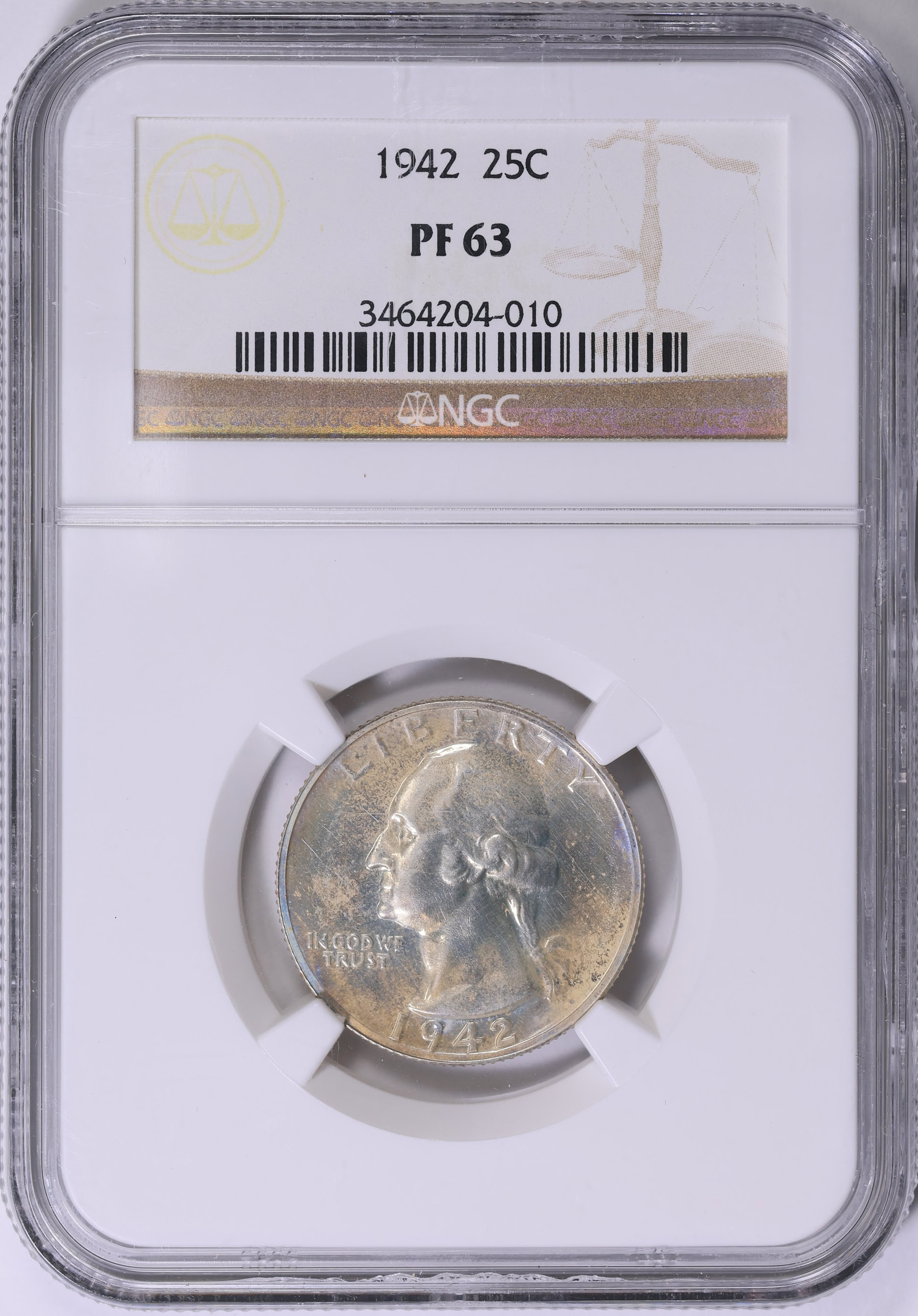 1942 Washington Quarter NGC Proof-63 (Item 1826690) | GreatCollections Coin Auctions