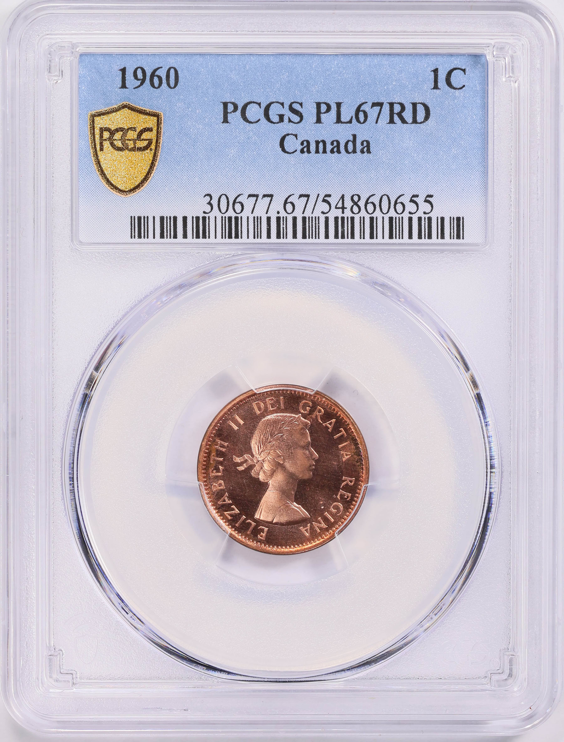 Canada 1960 Cent KM-49 PCGS PL-67 RD (Item 1826716) | GreatCollections ...
