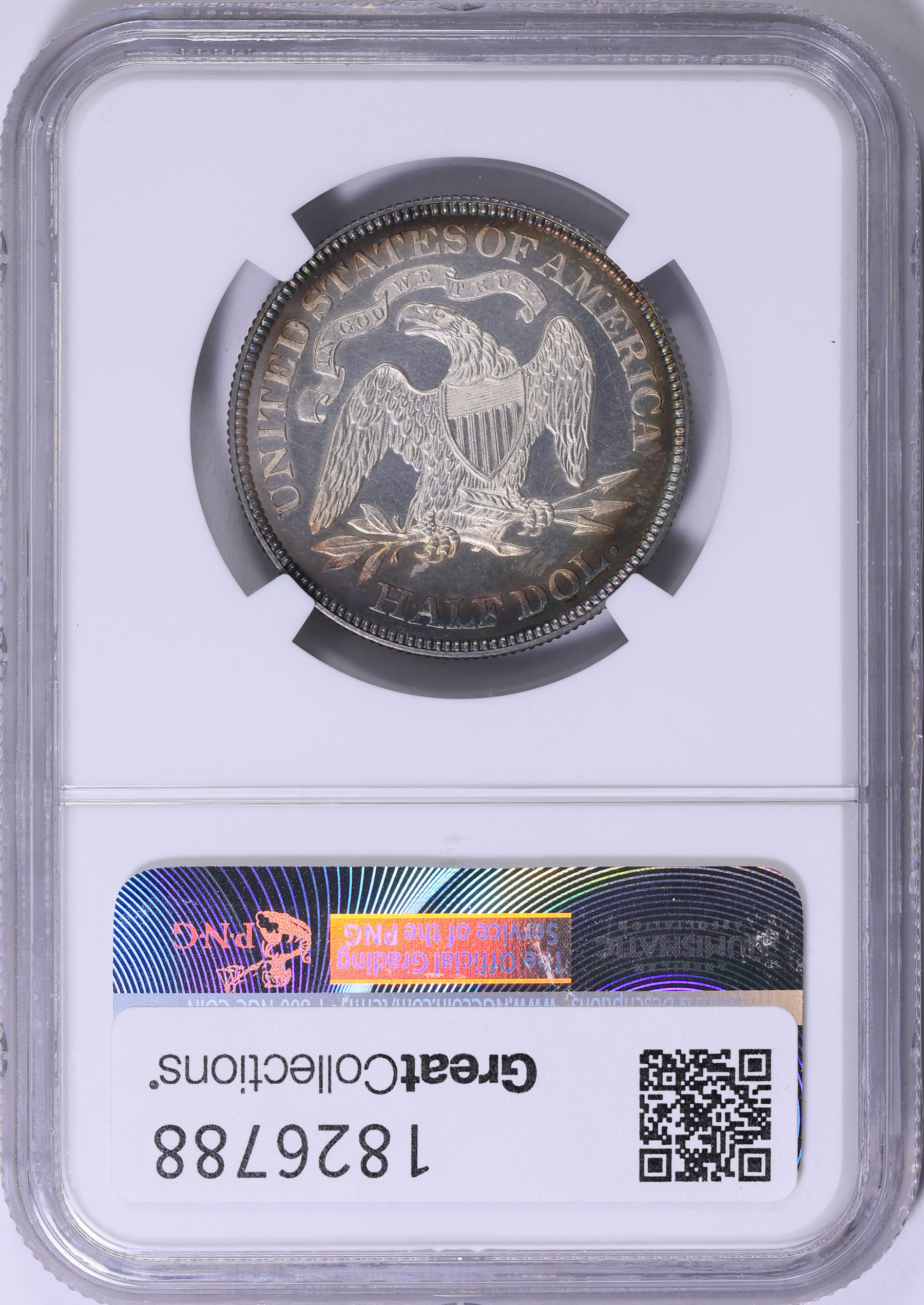 1872 Seated Liberty Half Dollar NGC Proof-66 CAMEO (Toned) (Item 1826788) | GreatCollections ...