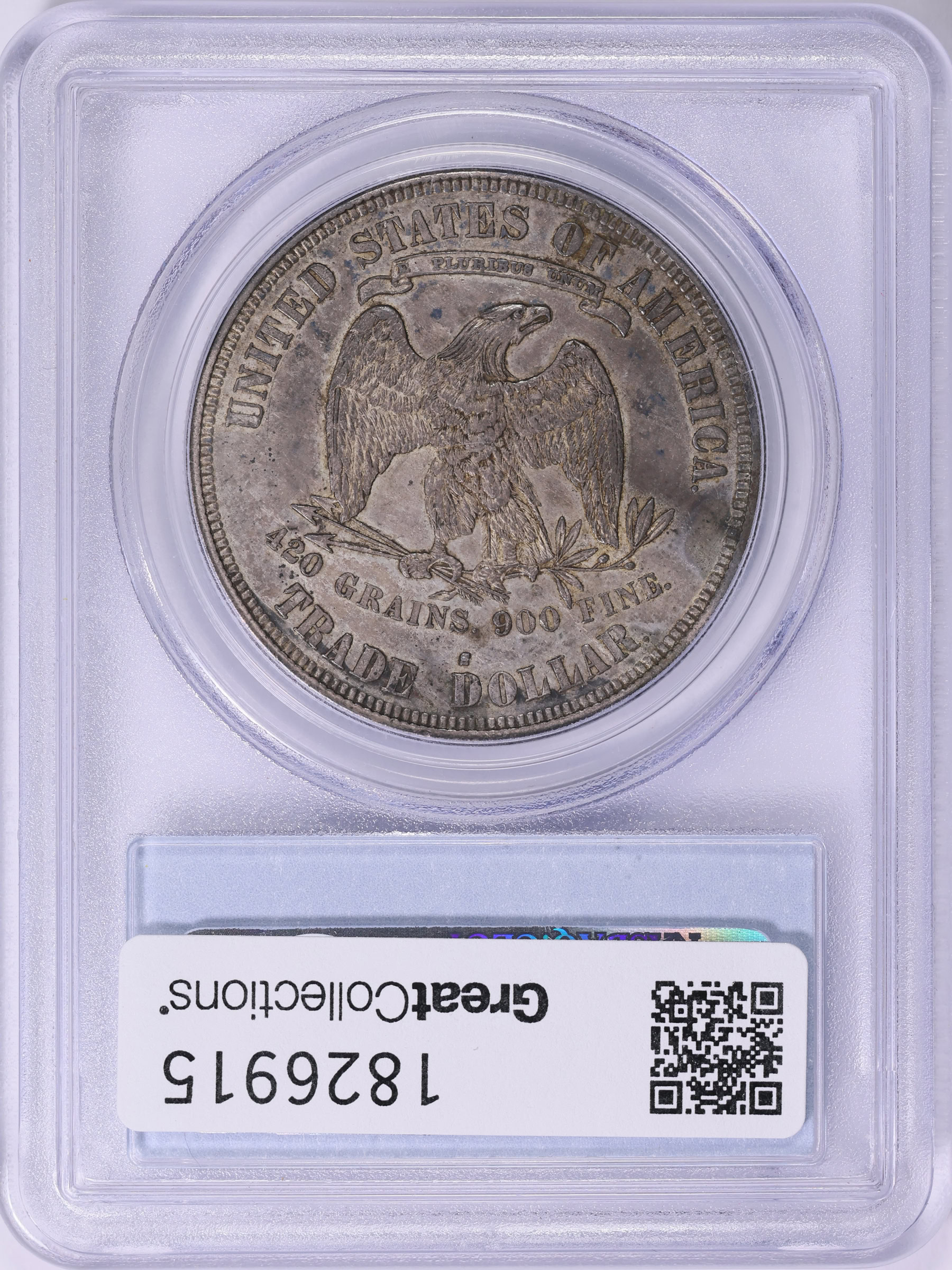 1877-S Trade Silver Dollar PCGS AU-55 (Item 1826915) | GreatCollections Coin Auctions