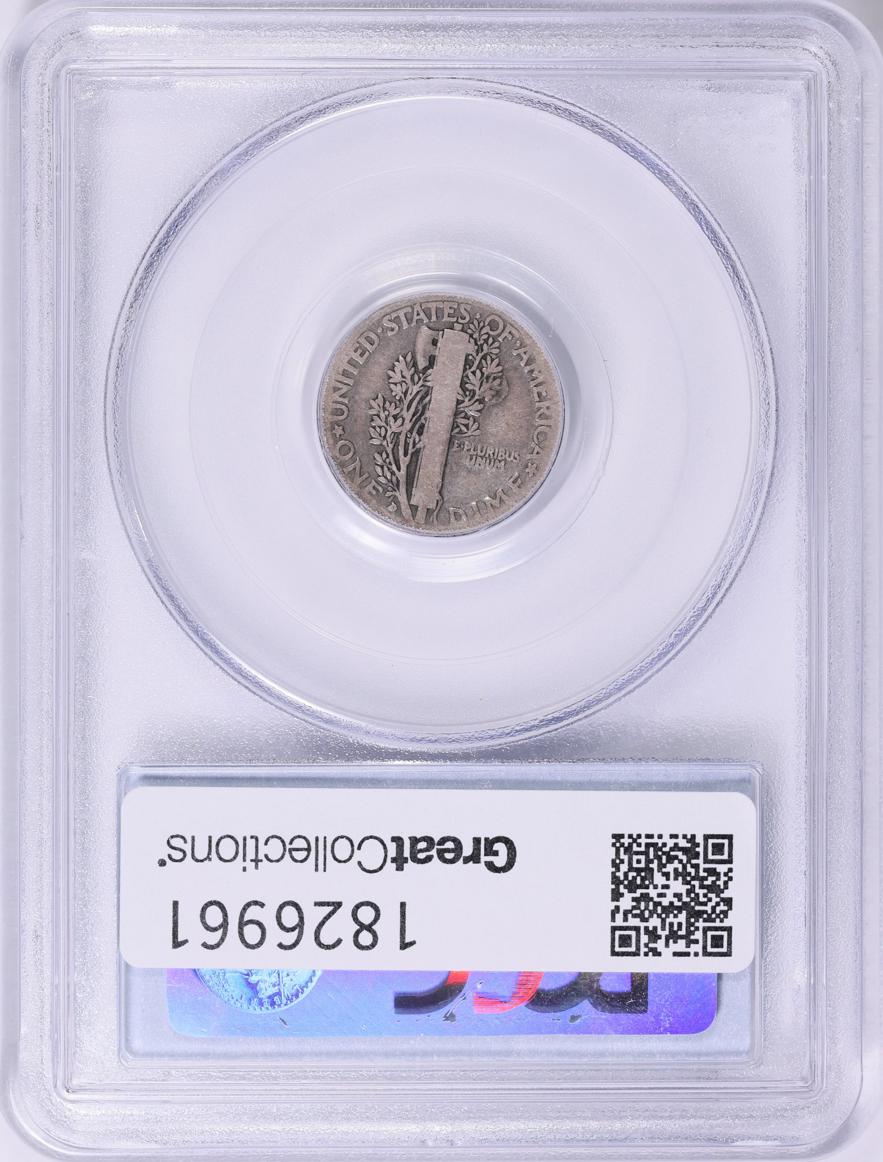 1916-D Mercury Dime PCGS G-4 (CAC Green) (Item 1826961) | GreatCollections Coin Auctions