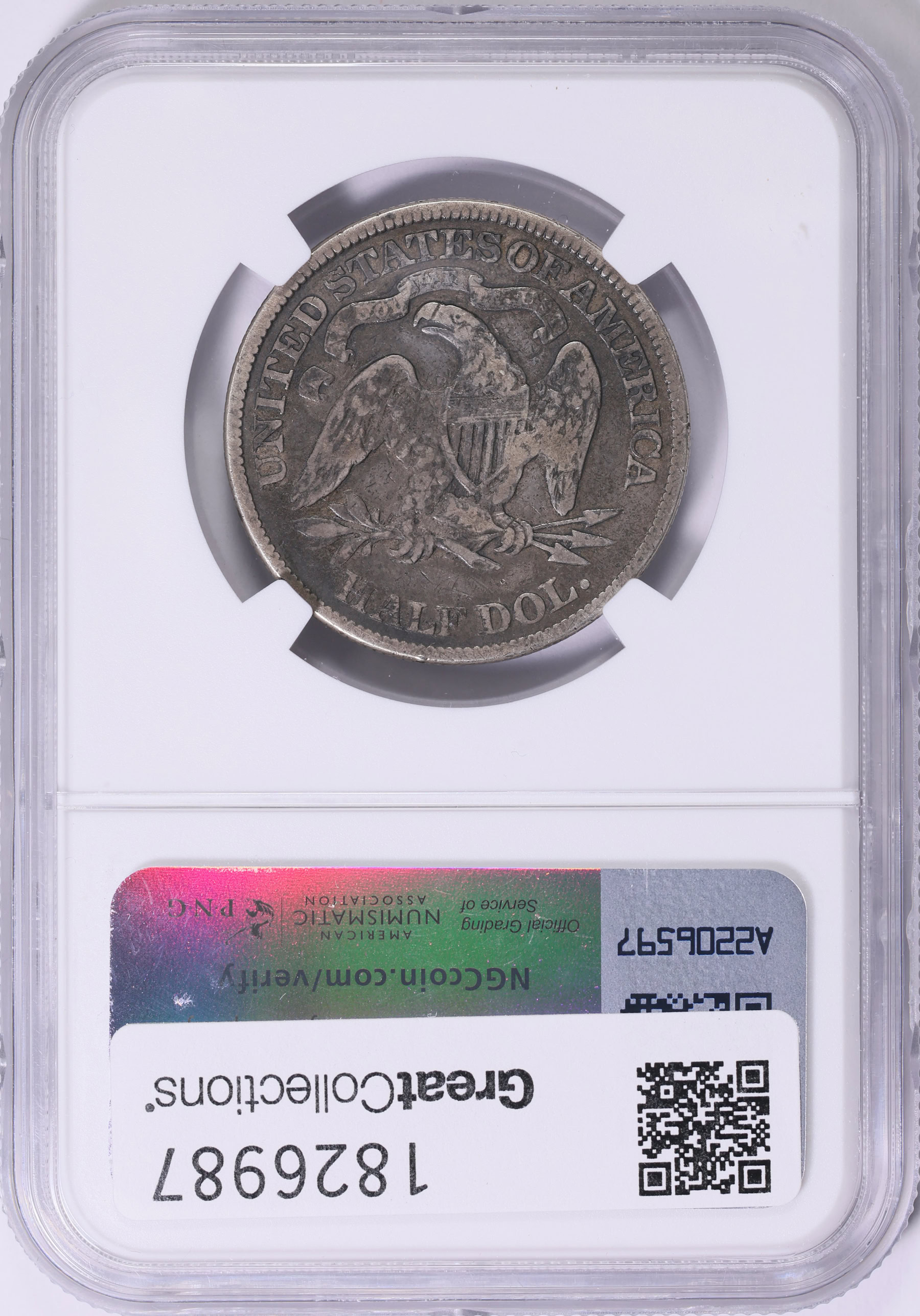 1871 Seated Liberty Half Dollar NGC VF-20 (Item 1826987) | GreatCollections Coin Auctions