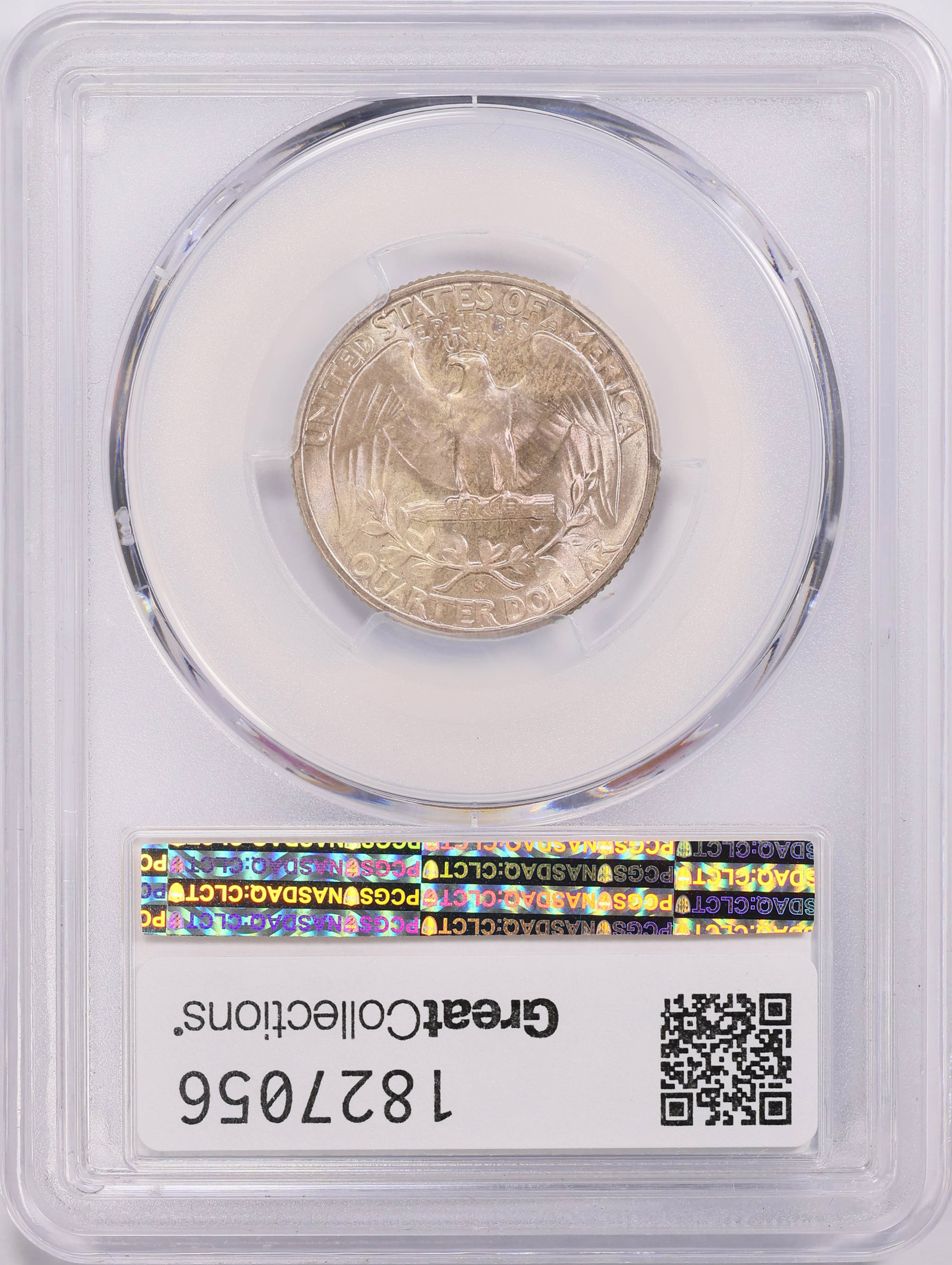 1948-S Washington Quarter PCGS MS-66 (Toned) (Item 1827056) | GreatCollections Coin Auctions