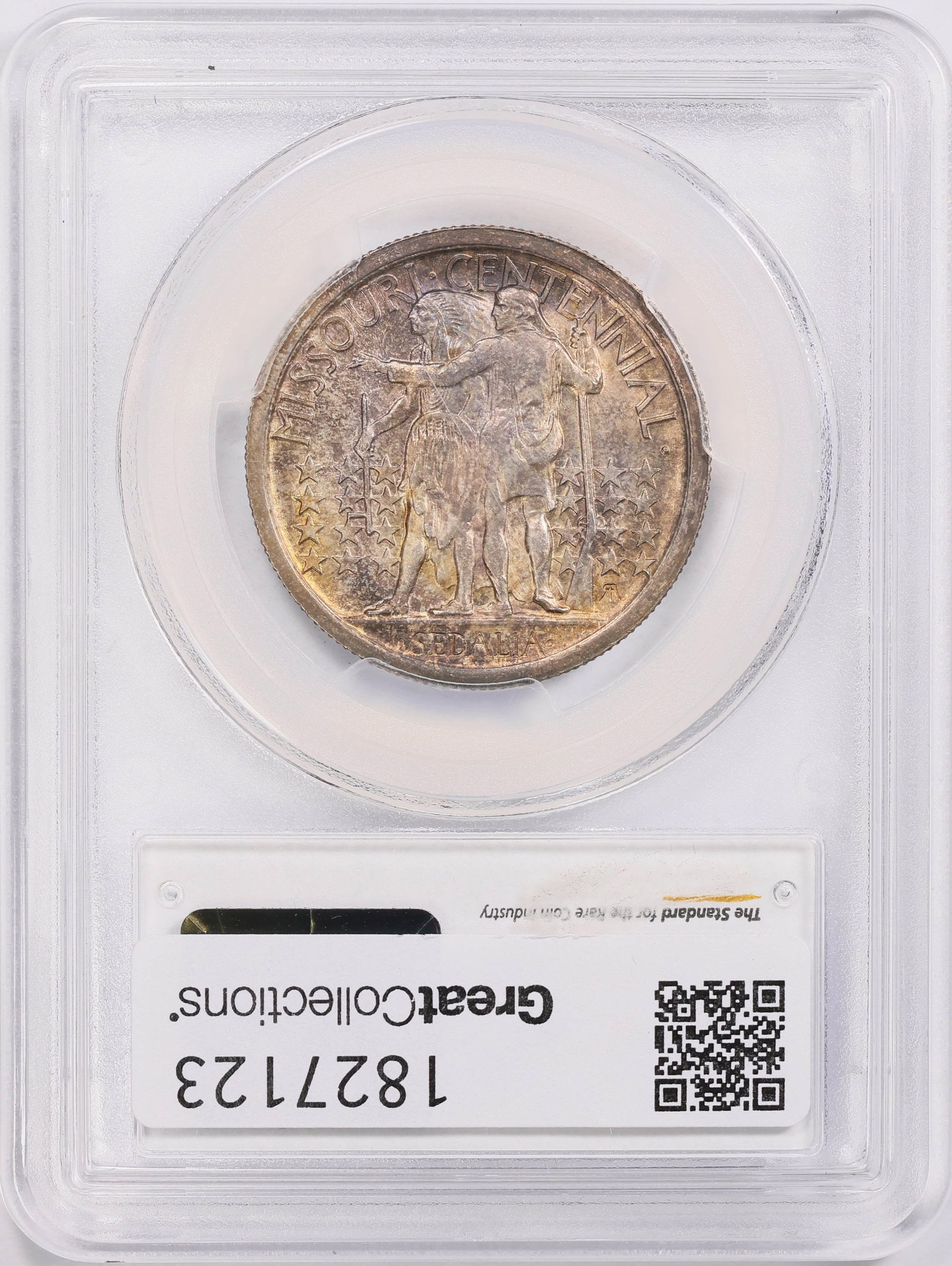 1921 Missouri Centennial Half Dollar 2x4 PCGS MS-63 (Toned) (Item ...