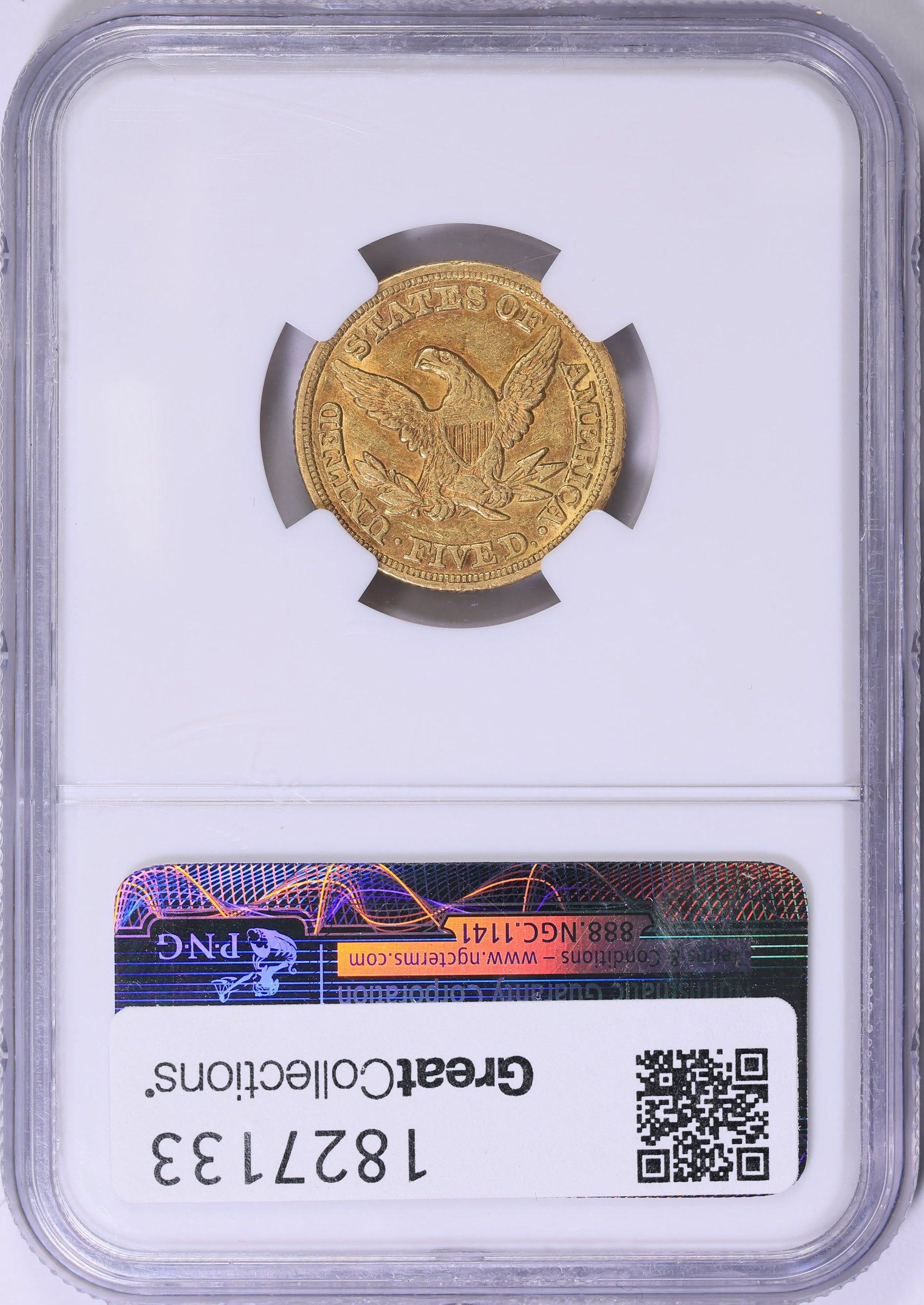 1850-C Liberty Gold Half Eagle Weak C NGC AU-55 (Item 1827133 ...
