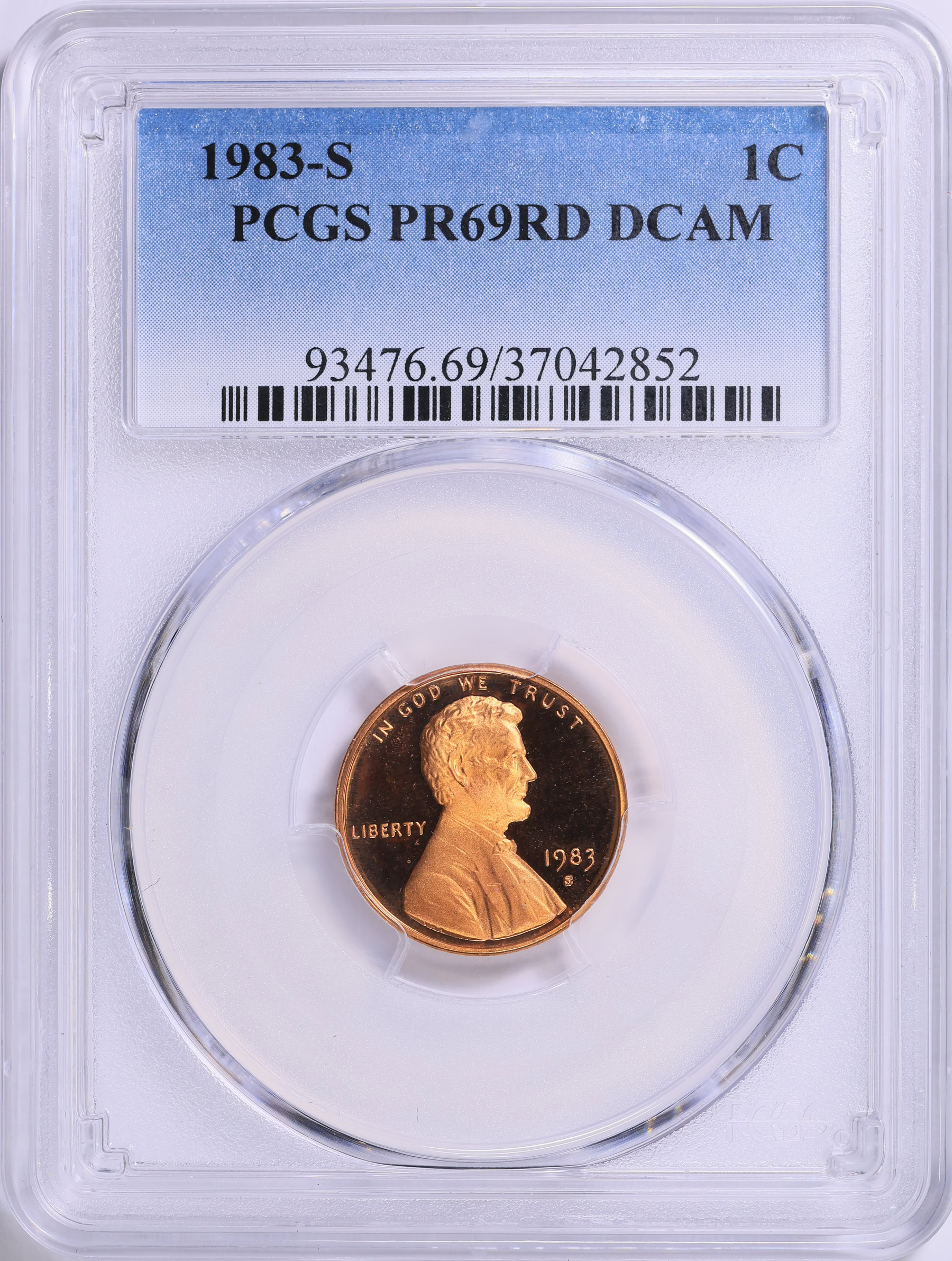 1983-S Lincoln Cent PCGS Proof-69 RD DCAM (Item 1827173 ...